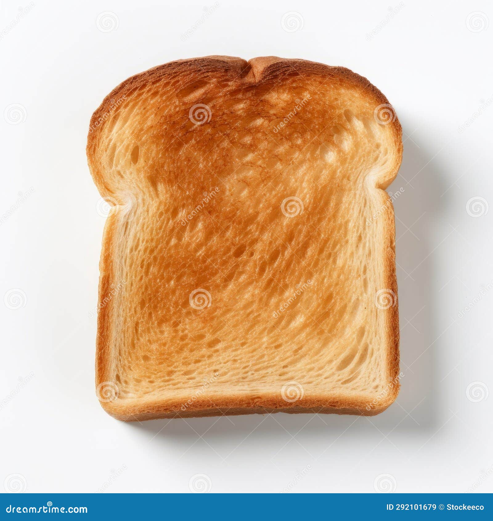 Hyper-realistic Toast on White Background - Microstock Image Stock ...