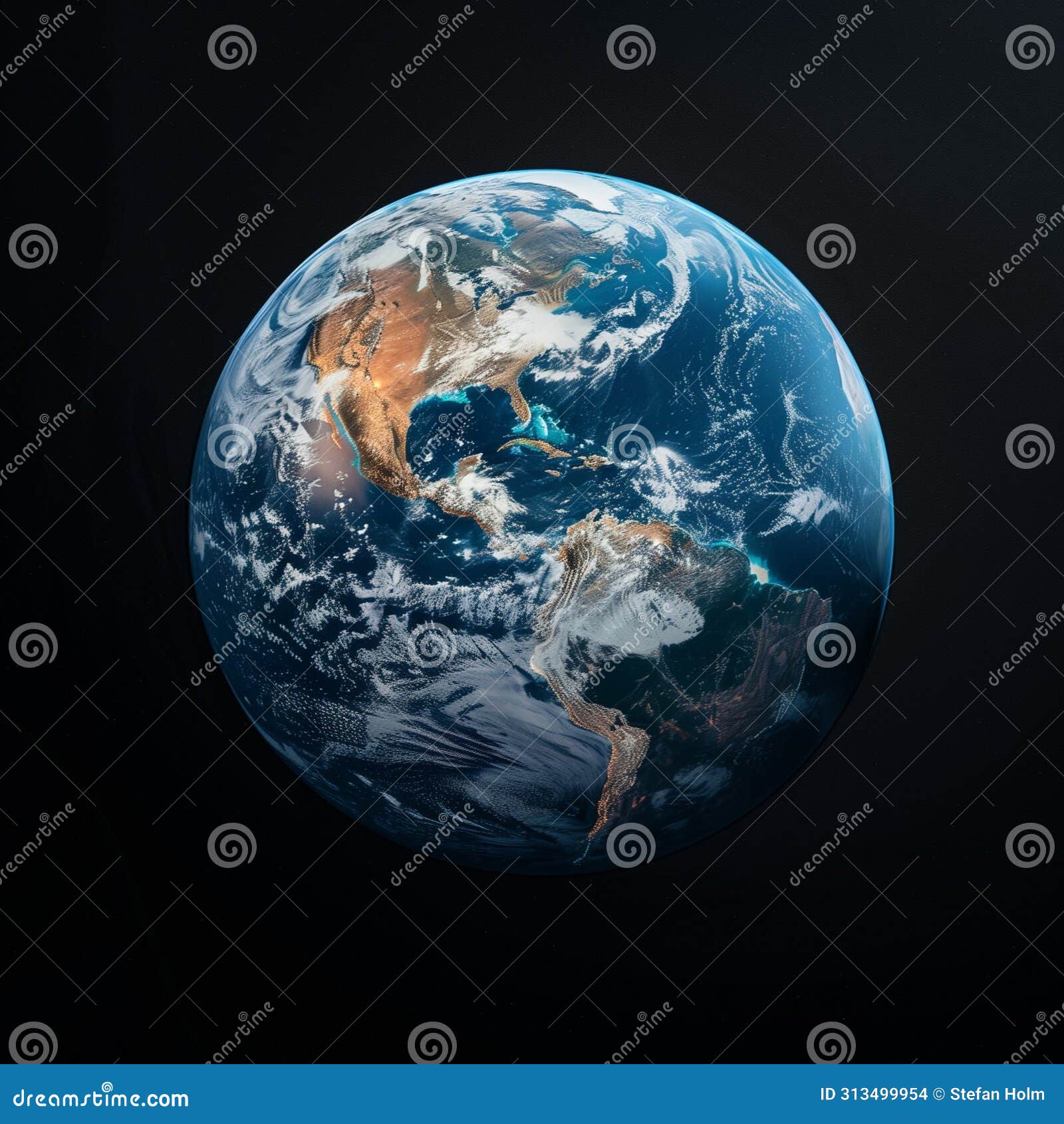 Hyper-realistic View Of Planet Earth (Tellus), Surface Details In High ...