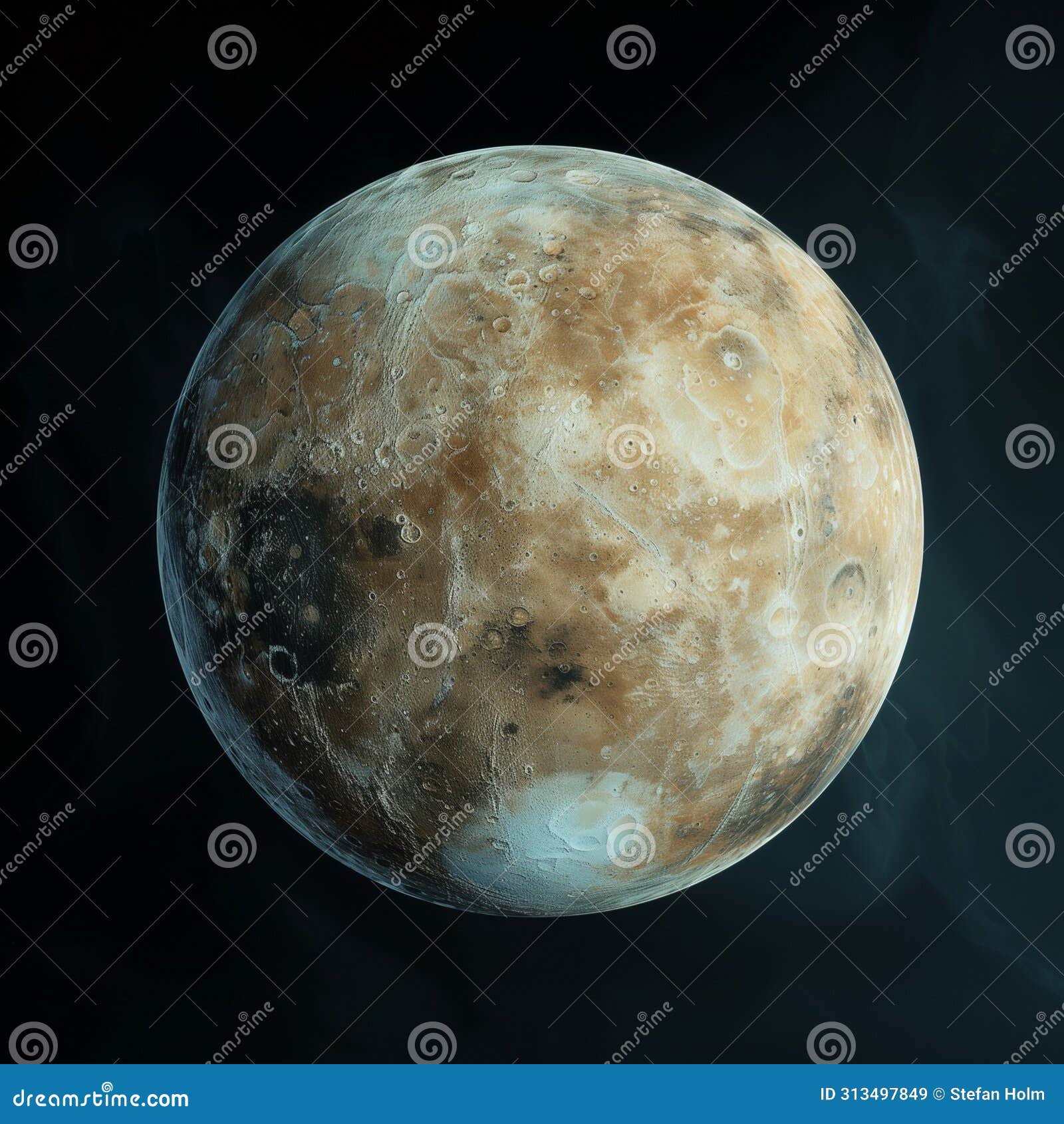 Hyper-realistic View of Planet Venus, Surface Details in High ...