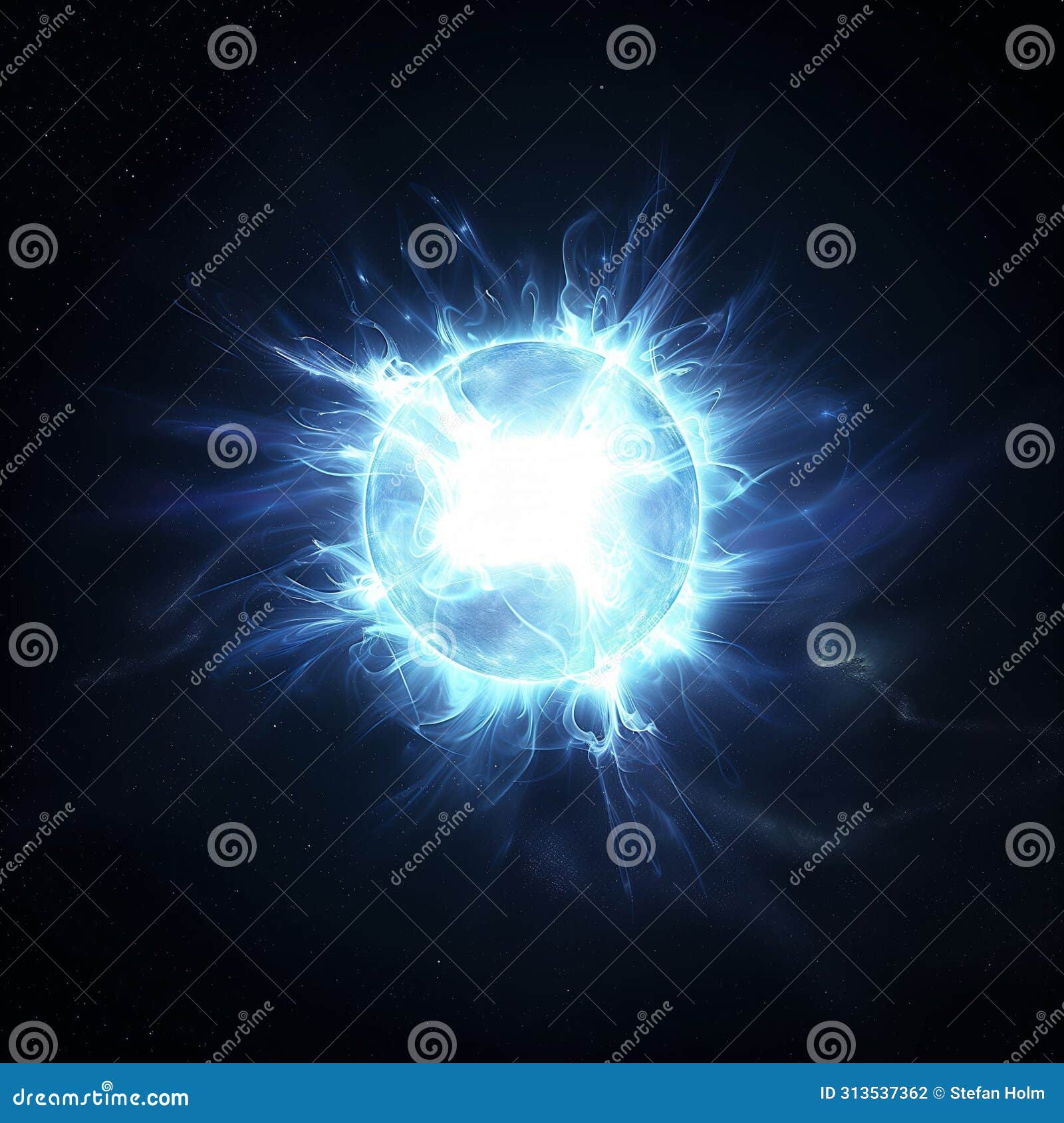 Hyper-realistic View of the Star Sirius, Star Details in High ...