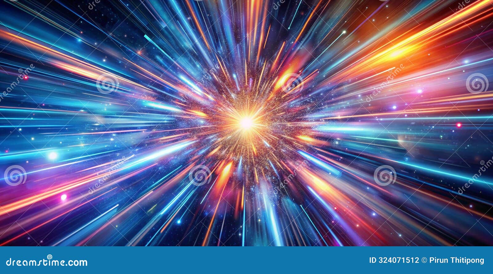 Hyper Space Speed Multiverse Abstract Background AI-Generated Content ...