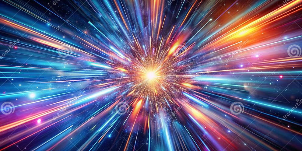 Hyper Space Speed Multiverse Abstract Background AI-Generated Content ...