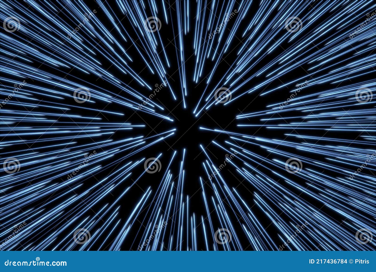 Hyper Speed Particles Tunnel Royalty-Free Illustration | CartoonDealer ...
