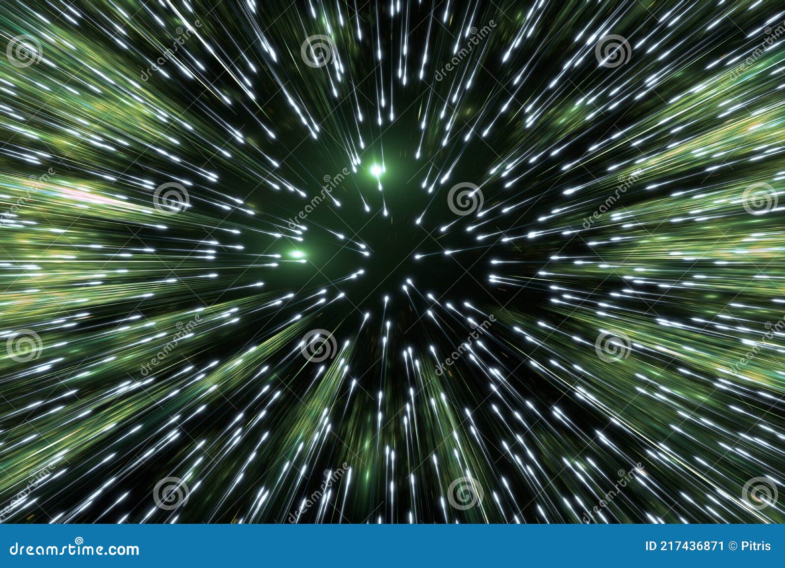 Hyper Speed Particles Tunnel Royalty-Free Illustration | CartoonDealer ...