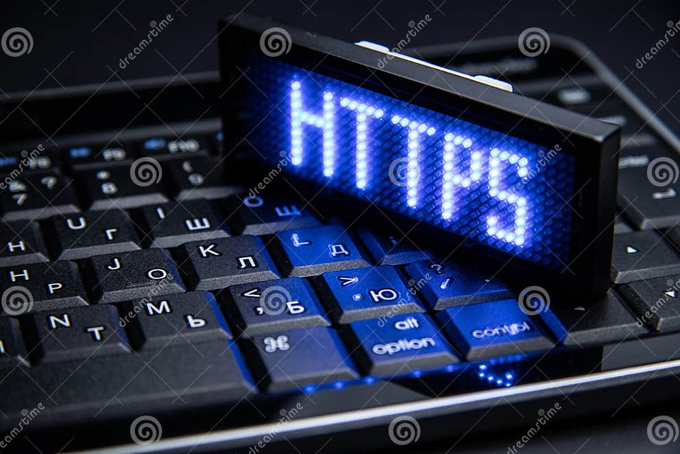 Hyper Text Transfer Protocol Secure Https. Stock Photo - Image of http ...