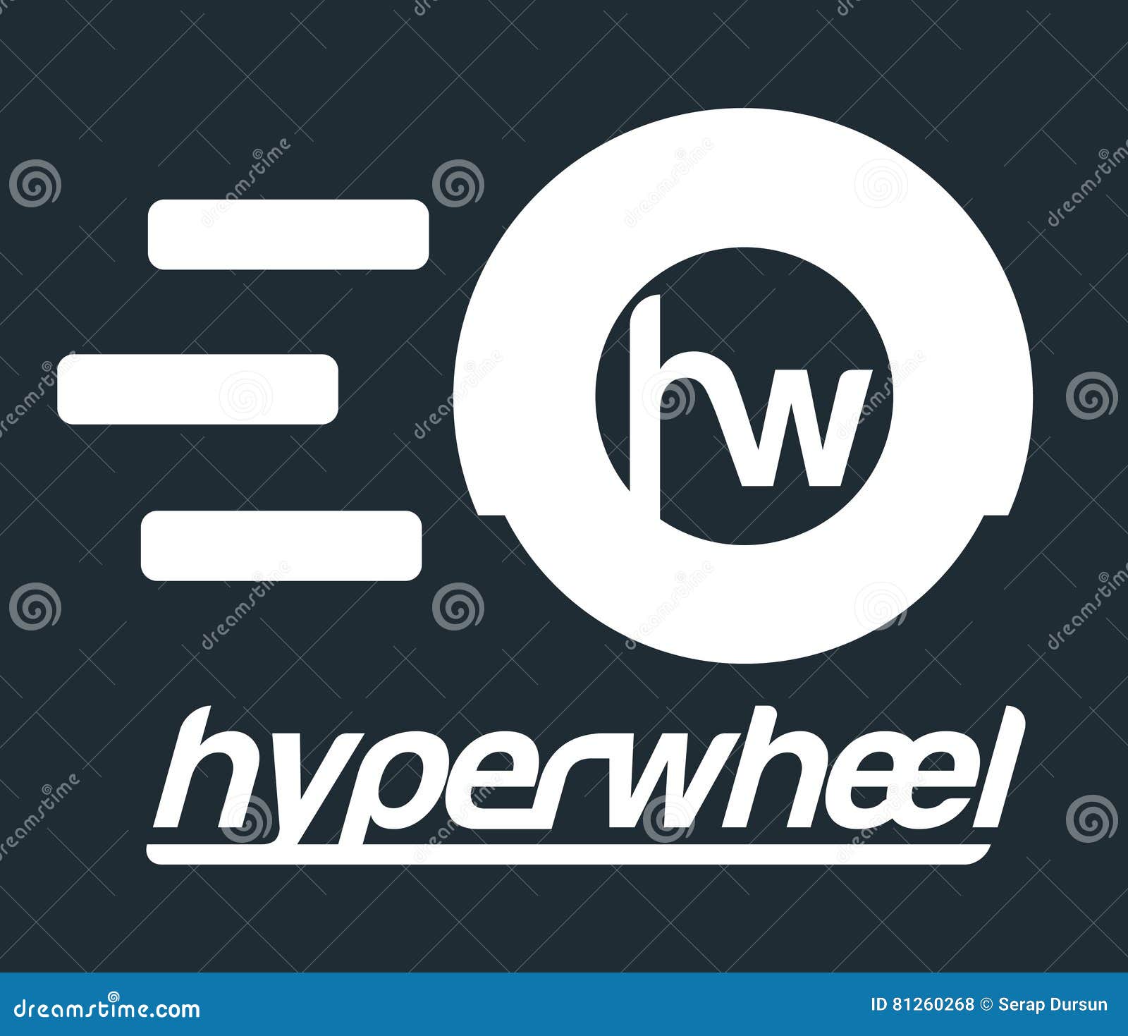 Hyper Wheel Logo Design Vector Illustration | CartoonDealer.com #81260268