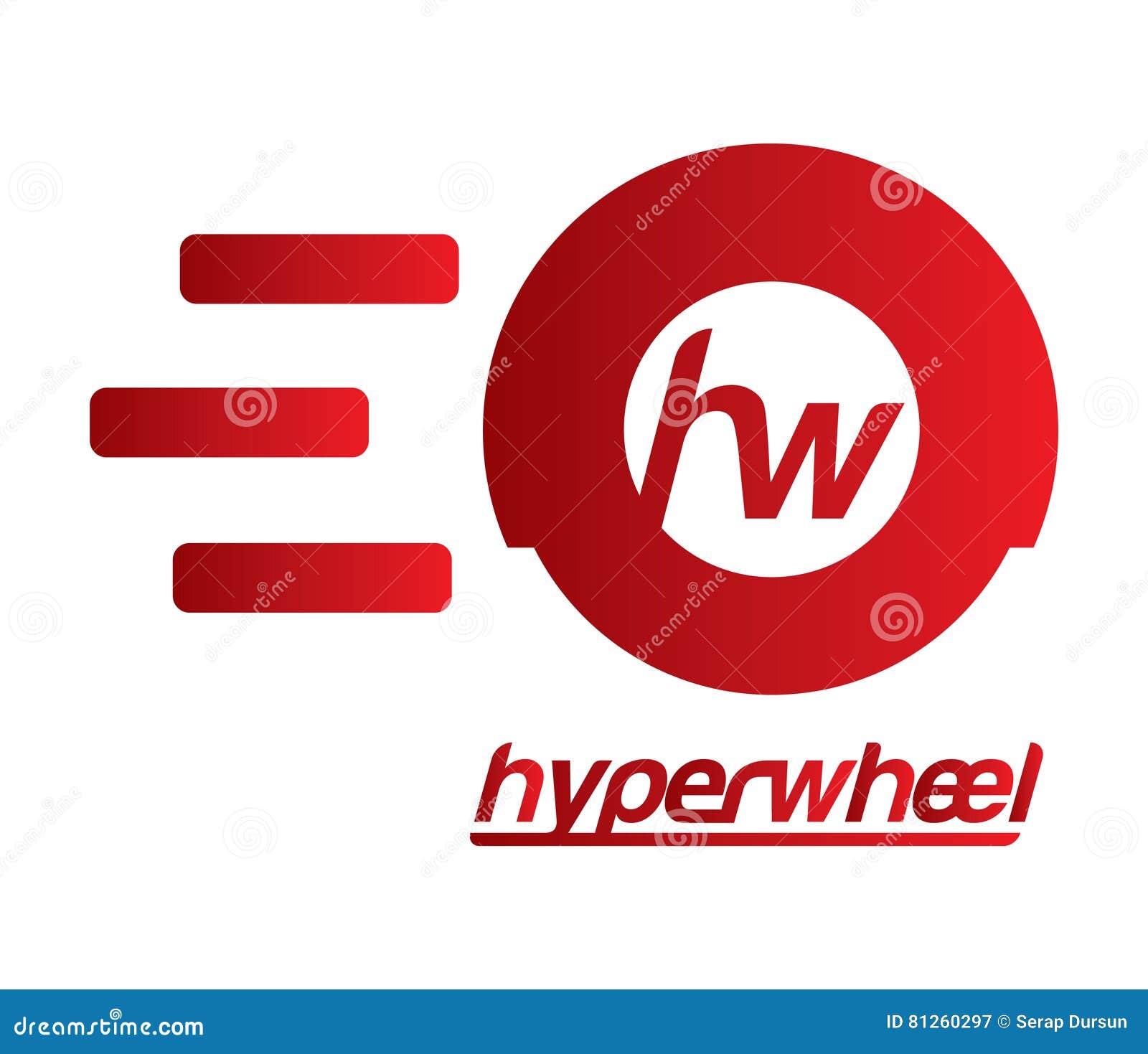 Hyper Wheel Logo Design stock vector. Illustration of auto - 81260297