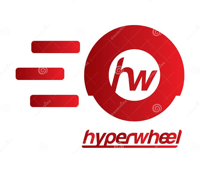 Hyper Wheel Logo Design stock vector. Illustration of auto - 81260297