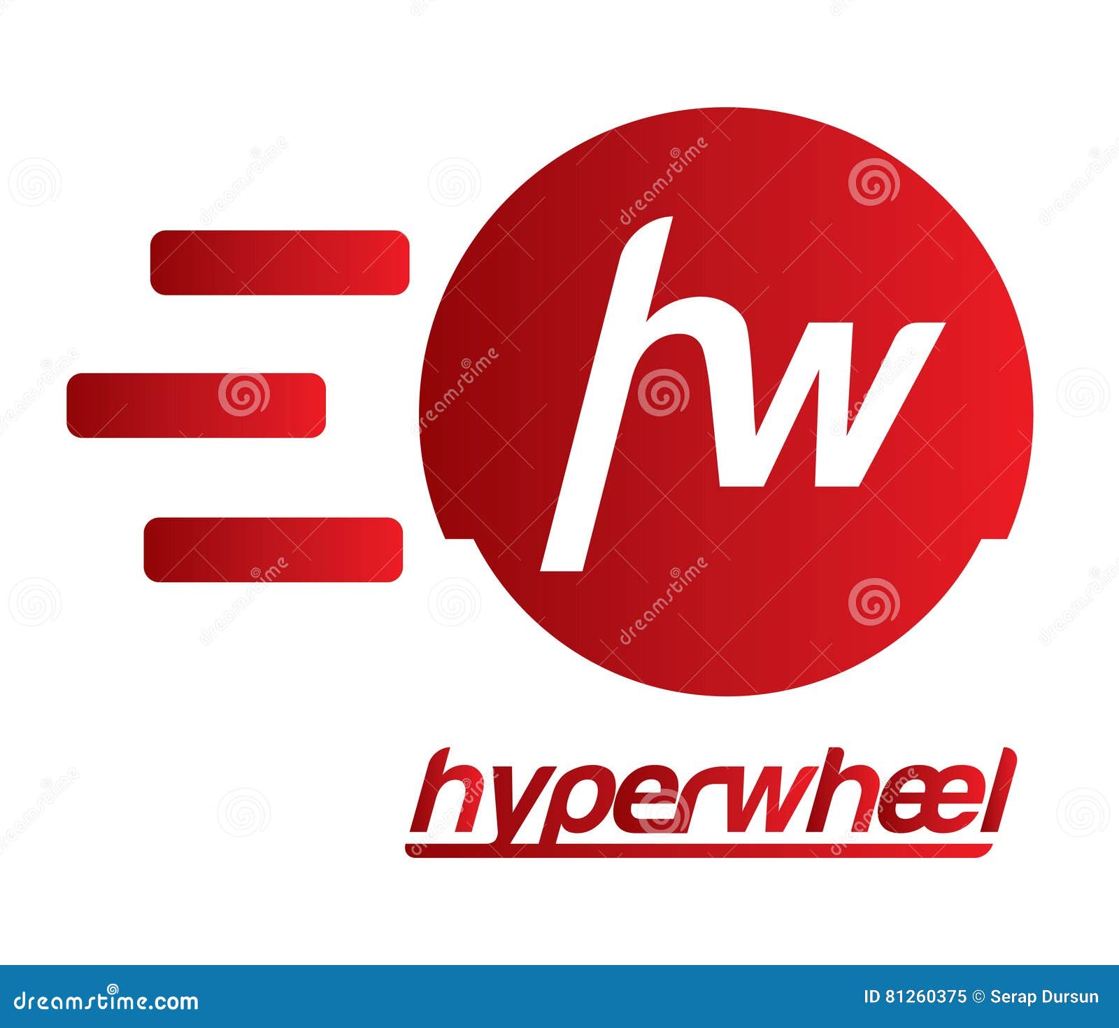 Hyper Wheel Logo Design Cartoon Vector | CartoonDealer.com #81261567