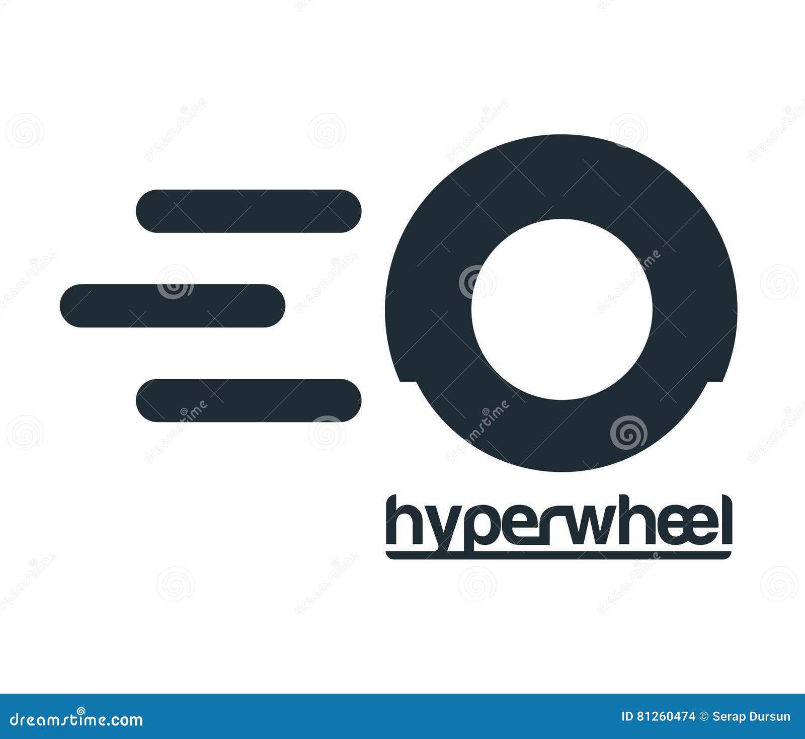 Hyper Wheel Logo Design stock vector. Illustration of exercise - 81260474