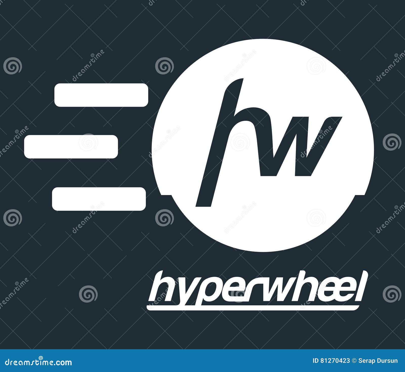 Hyper Wheel Logo Design Vector Illustration | CartoonDealer.com #81260268