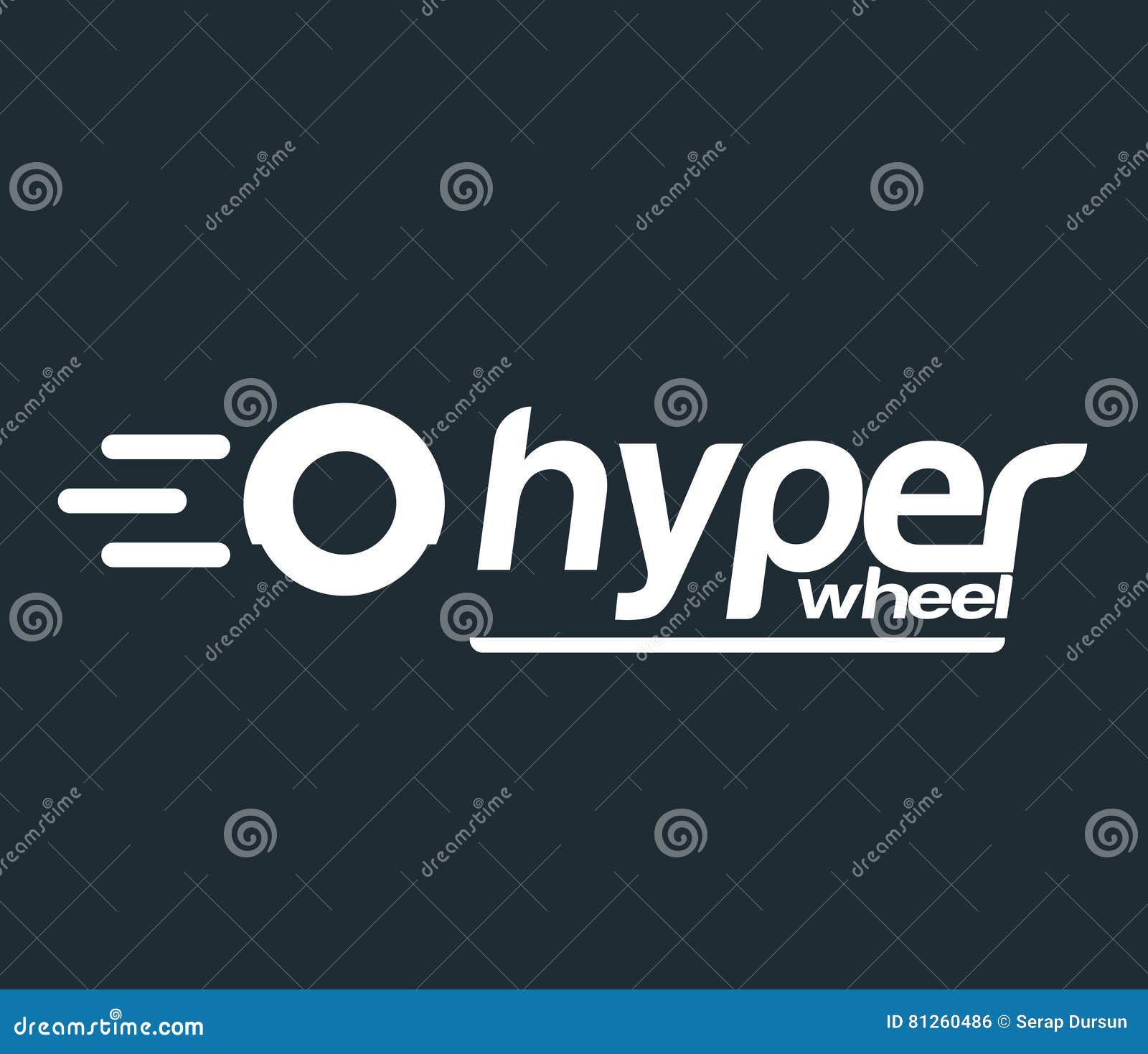 Hyper Wheel Logo Design stock illustration. Illustration of idea - 81260486