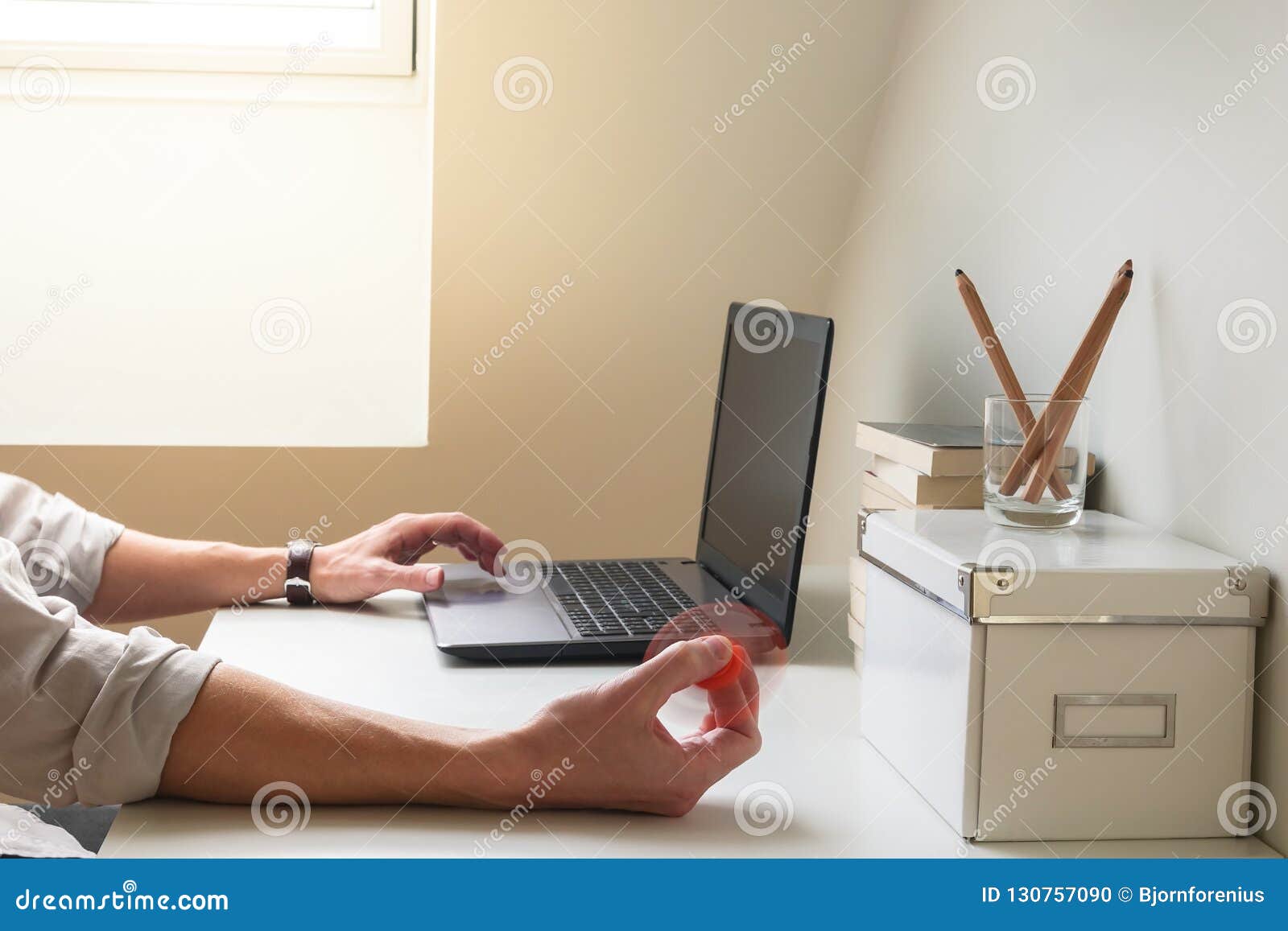 Hyperactive Man Has Difficulty Concentrating while Working and Playing ...