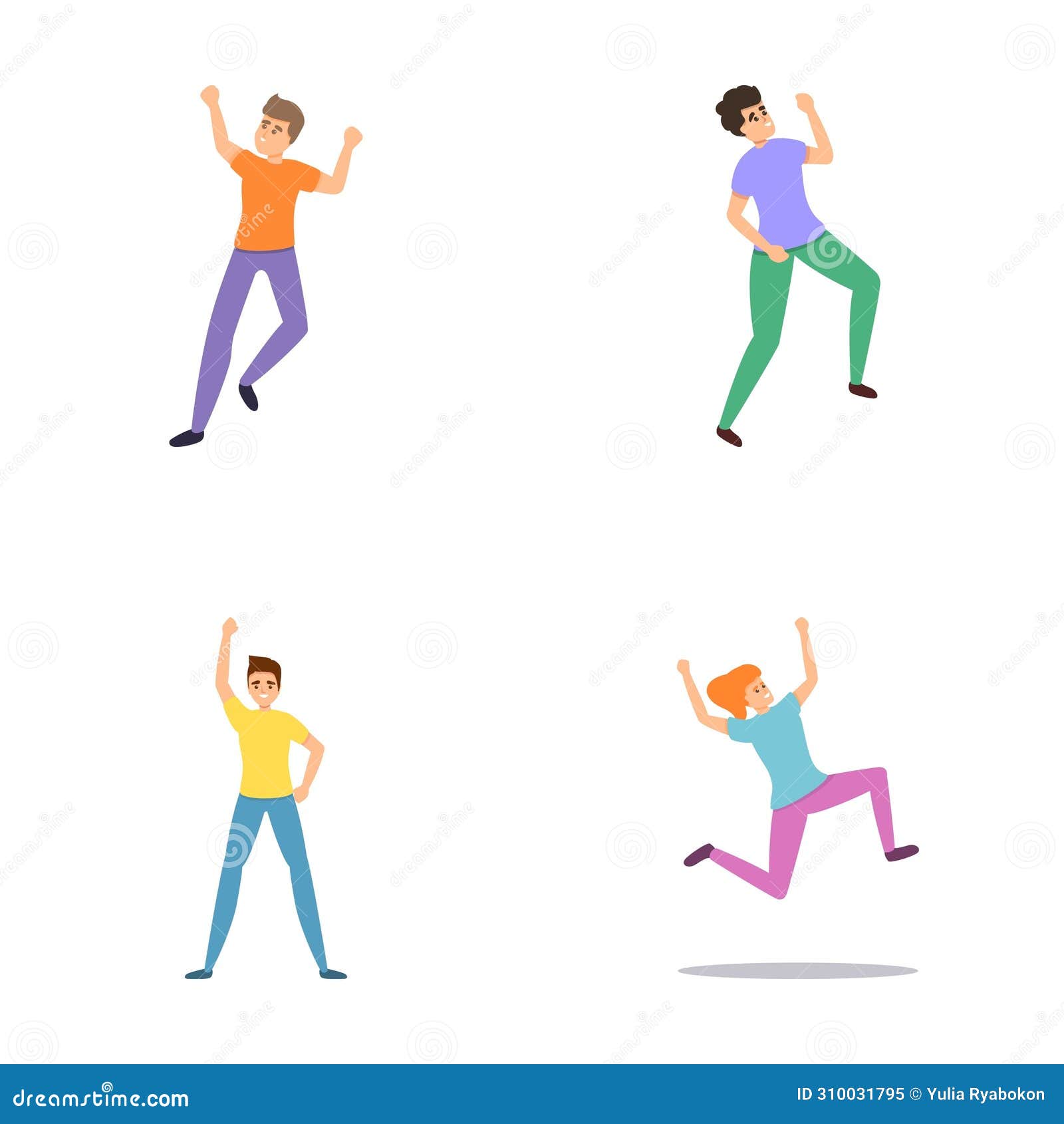 Hyperactivity Icons Set Cartoon Vector. Attention Deficit Hyperactivity ...