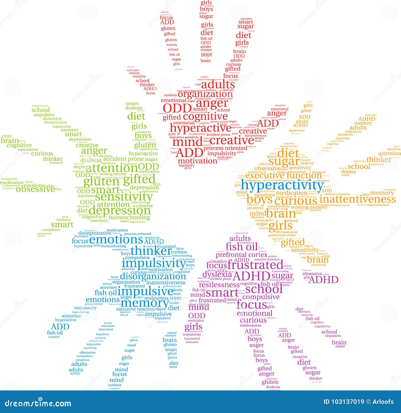 Hyperactivity Word Cloud stock vector. Illustration of hyperactive ...