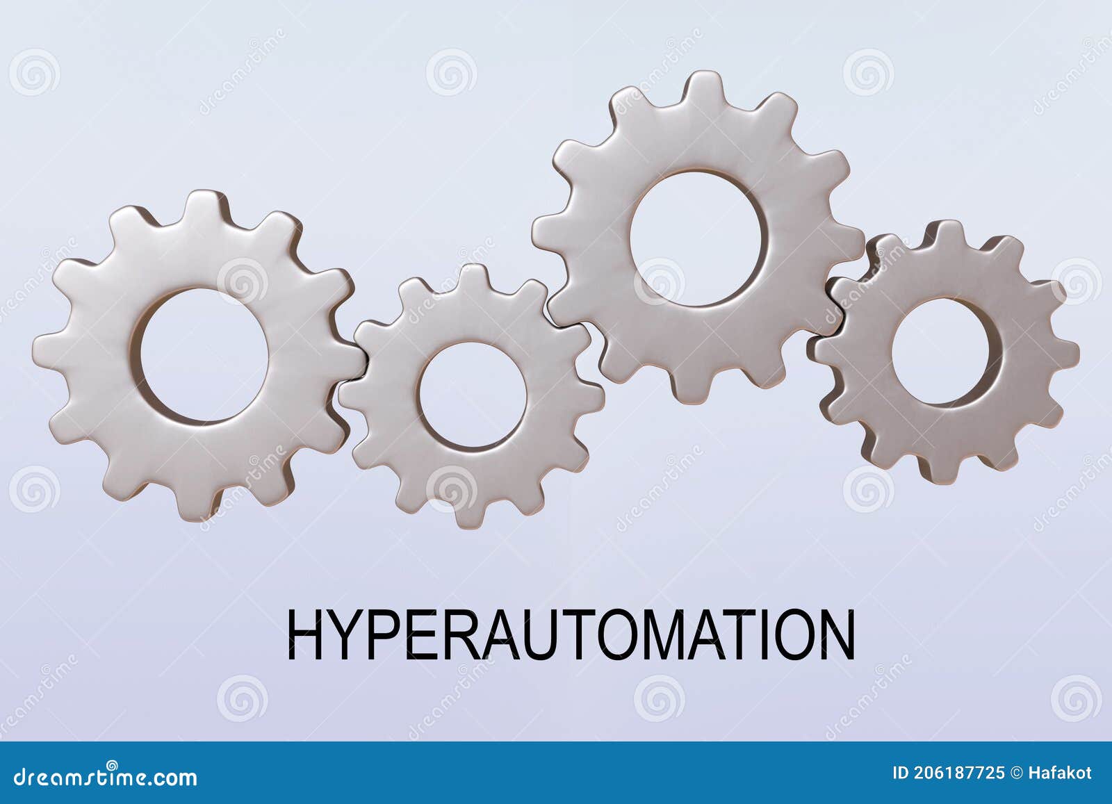 HYPERAUTOMATION - Technological Concept Stock Illustration ...