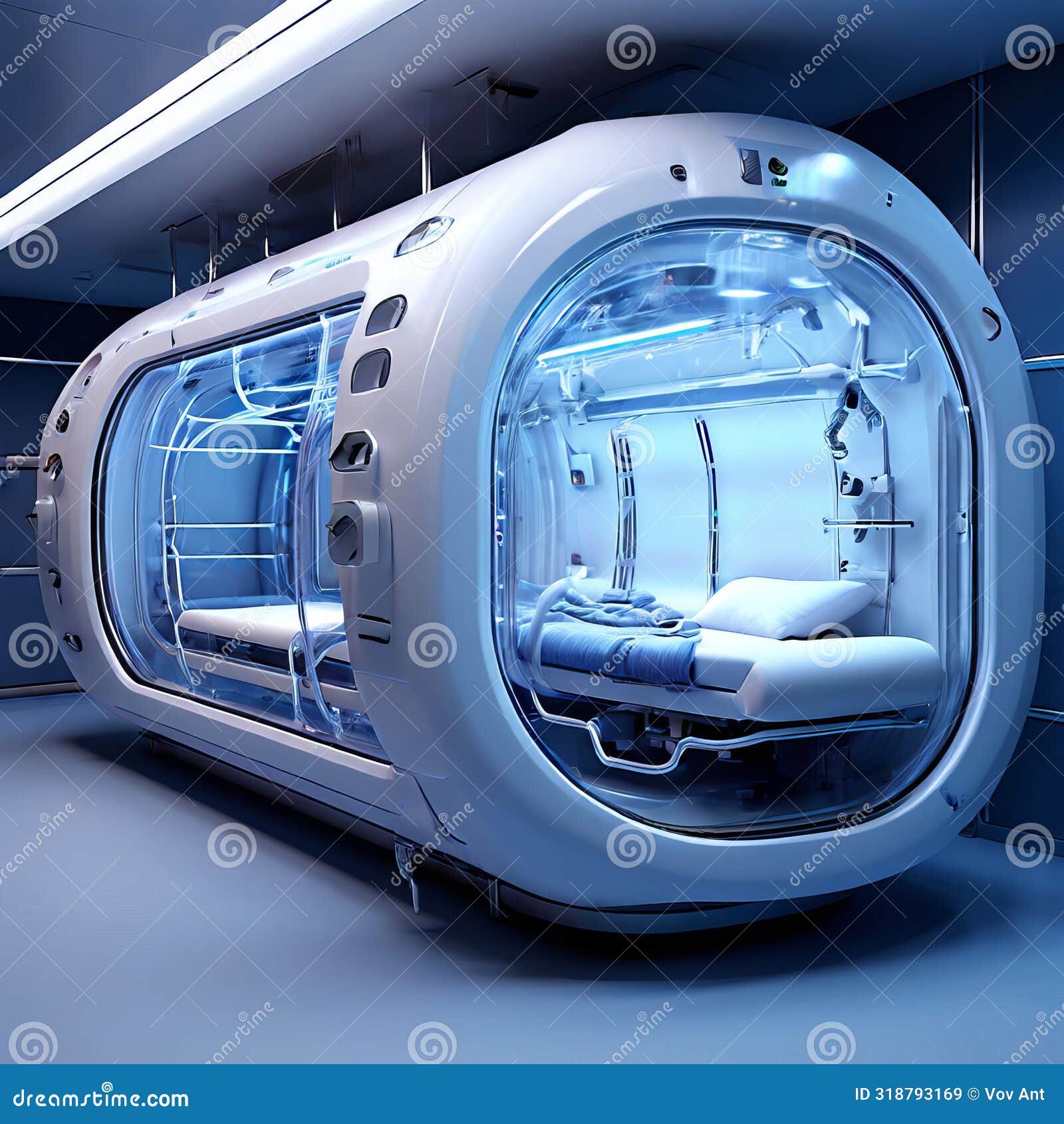 Hyperbaric Oxygen Therapy Vector Illustration | CartoonDealer.com #206901430