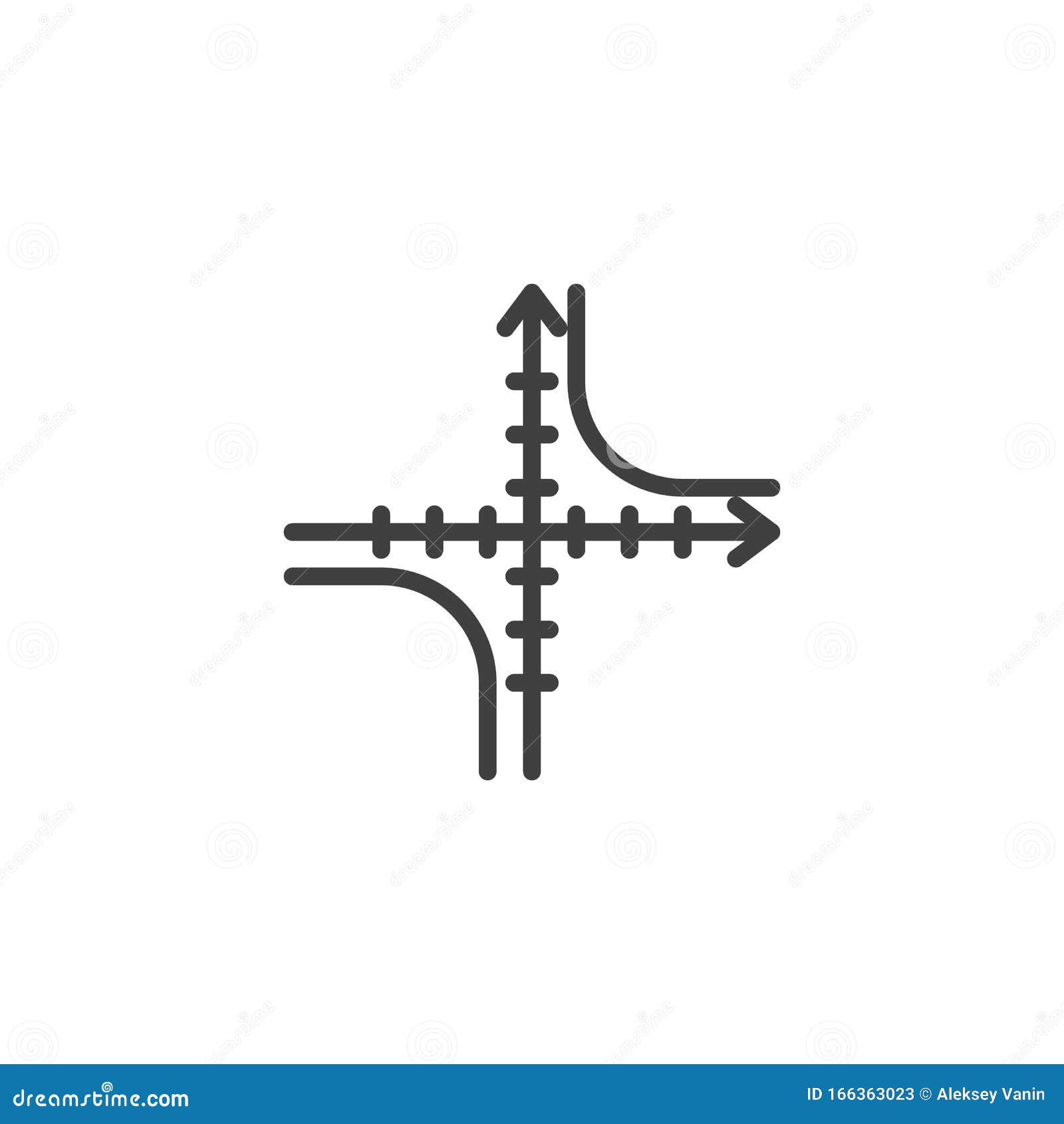 Hyperbola Outline Icon. Symbol, Logo Illustration For Mobile Concept ...