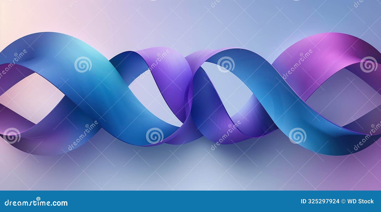 Hyperbolic Paraboloid Illustration Shape Overlapping In Purple And Blue ...