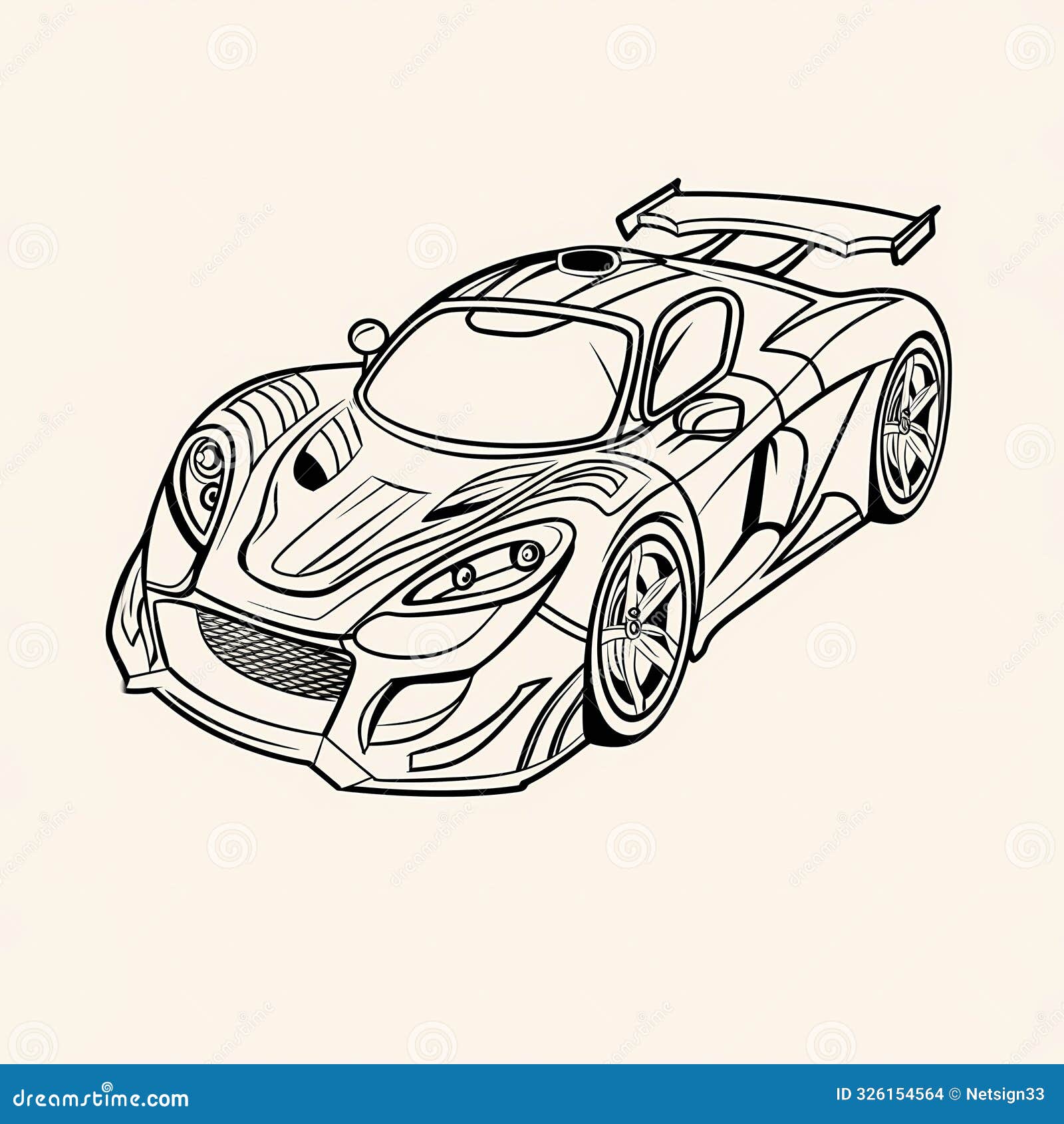 Hypercar - A Drawing Of A Sports Car Royalty-Free Stock Photo ...