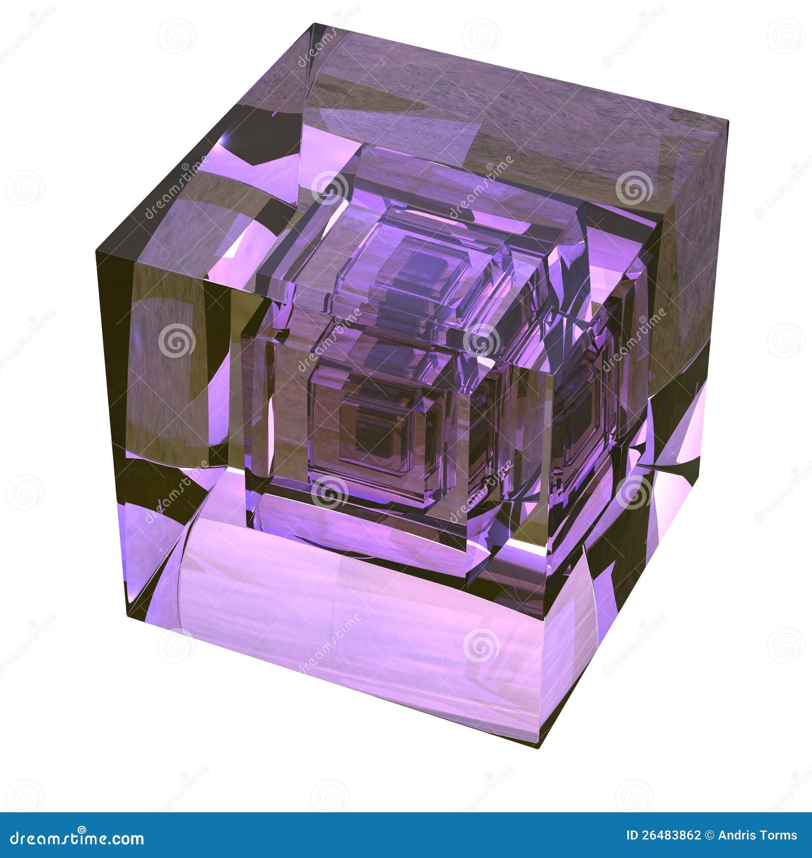 Hypercube 3d stock illustration. Illustration of internet - 26483862