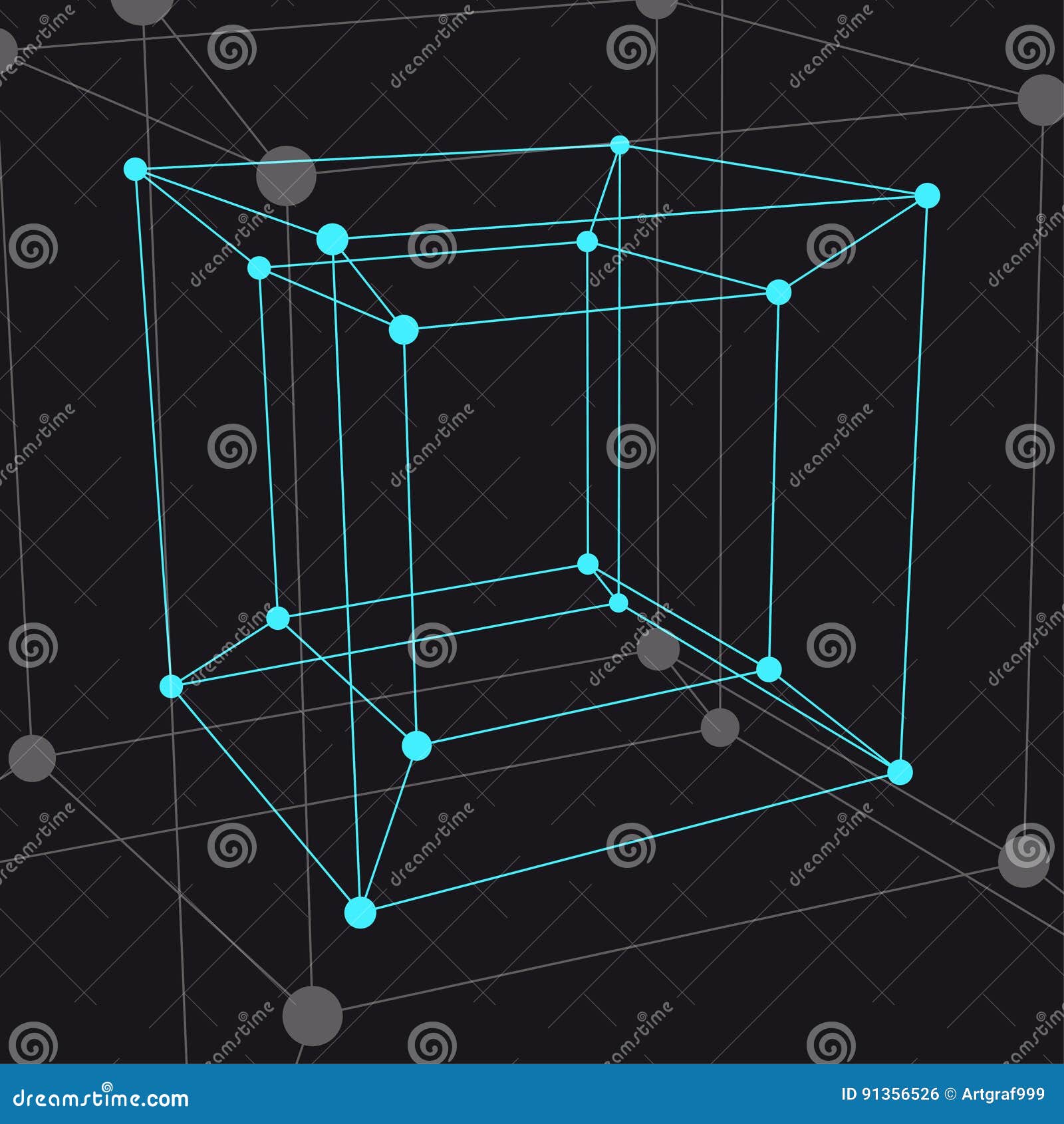Hypercube 3d Stock Photo | CartoonDealer.com #26483862