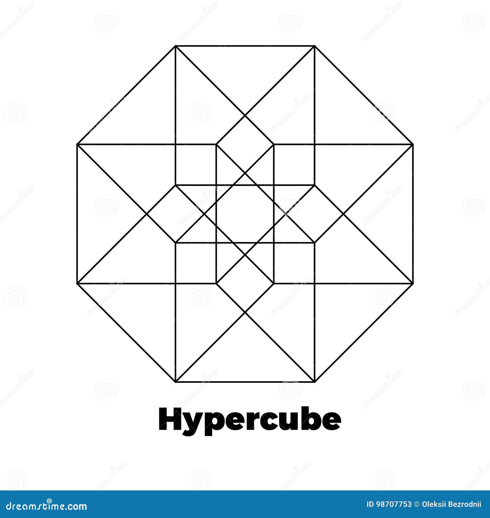 Tesseract Aka Hypercube Stock Image | CartoonDealer.com #71370817
