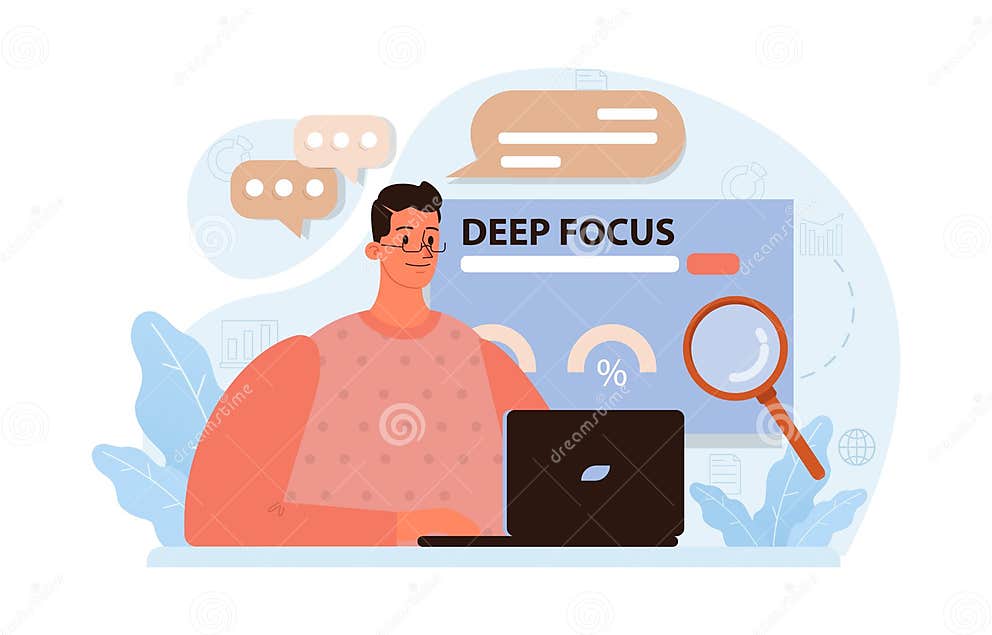 Hyperfocus. Focus and Concentration Skill Stock Vector - Illustration ...