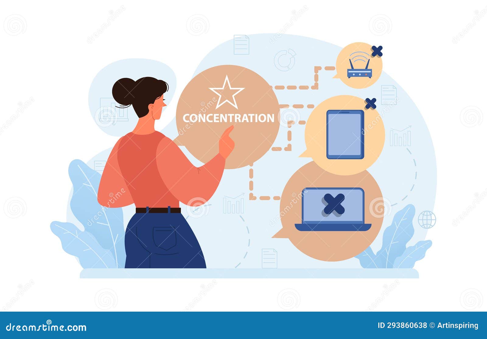 Hyperfocus. Focus and Concentration Skill Stock Vector - Illustration ...