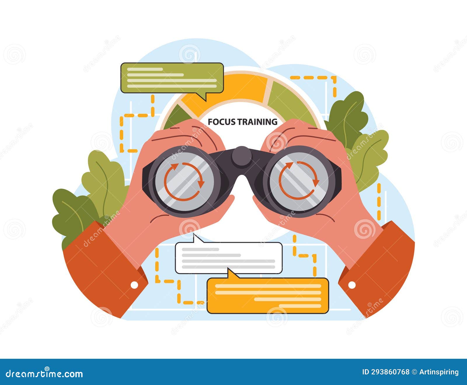 Hyperfocus. Focus and Concentration Skill Stock Vector - Illustration ...