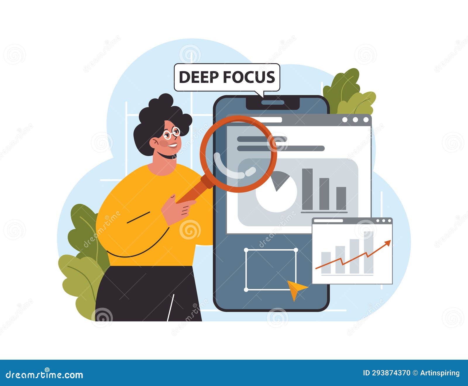 Hyperfocus. Focus and Concentration Skill Stock Vector - Illustration ...