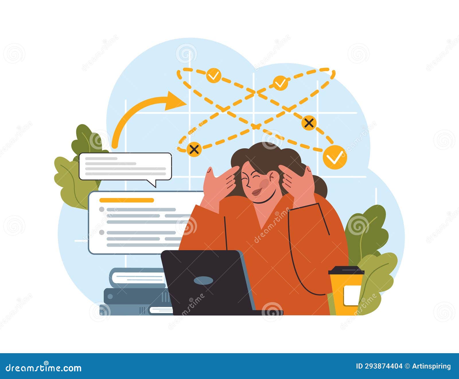 Hyperfocus. Focus and Concentration Skill Stock Vector - Illustration ...