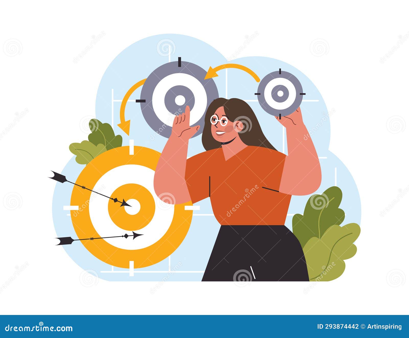 Hyperfocus. Focus and Concentration Skill Stock Vector - Illustration ...