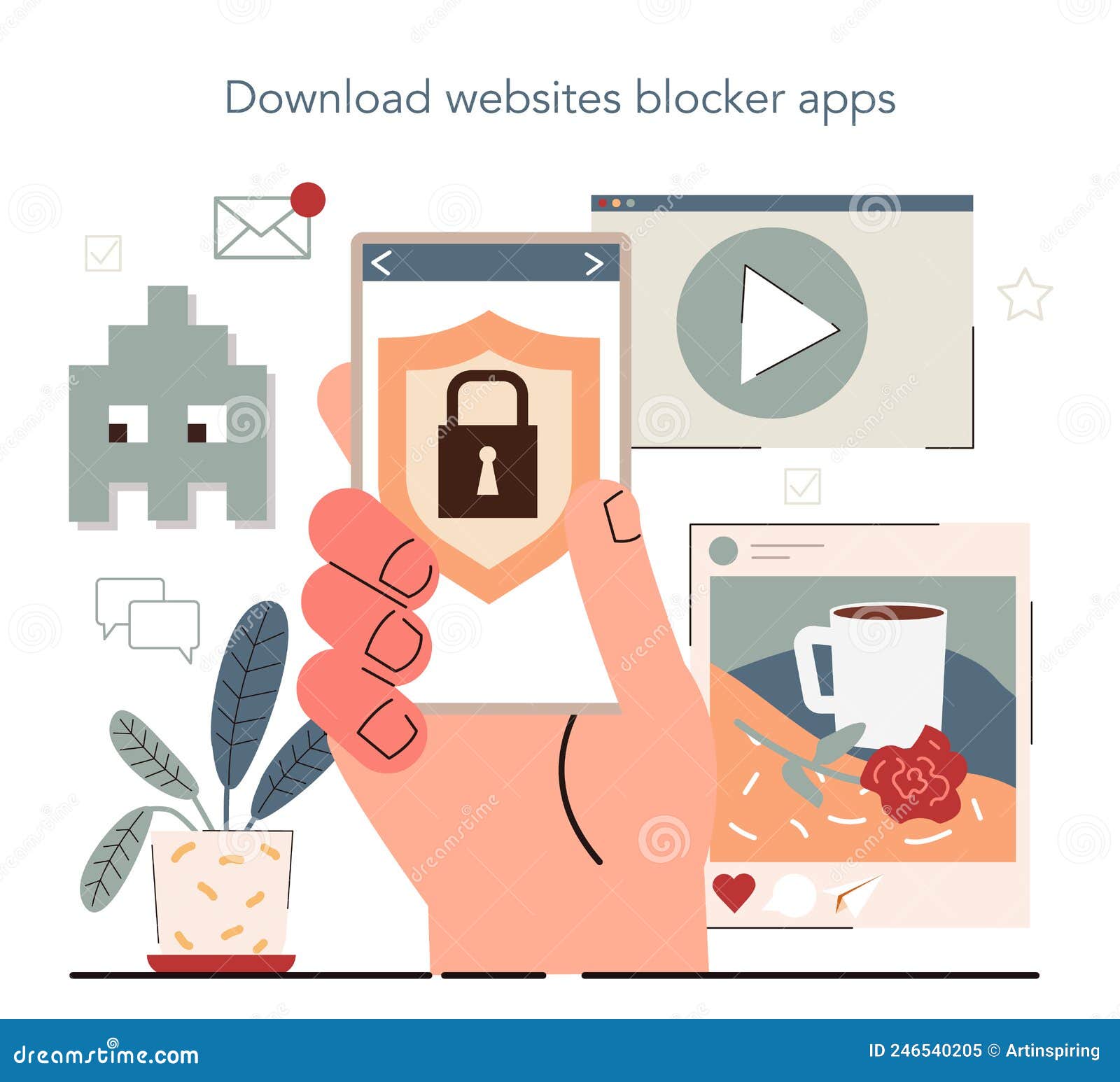 Blocker Apps Stock Illustrations – 30 Blocker Apps Stock Illustrations ...