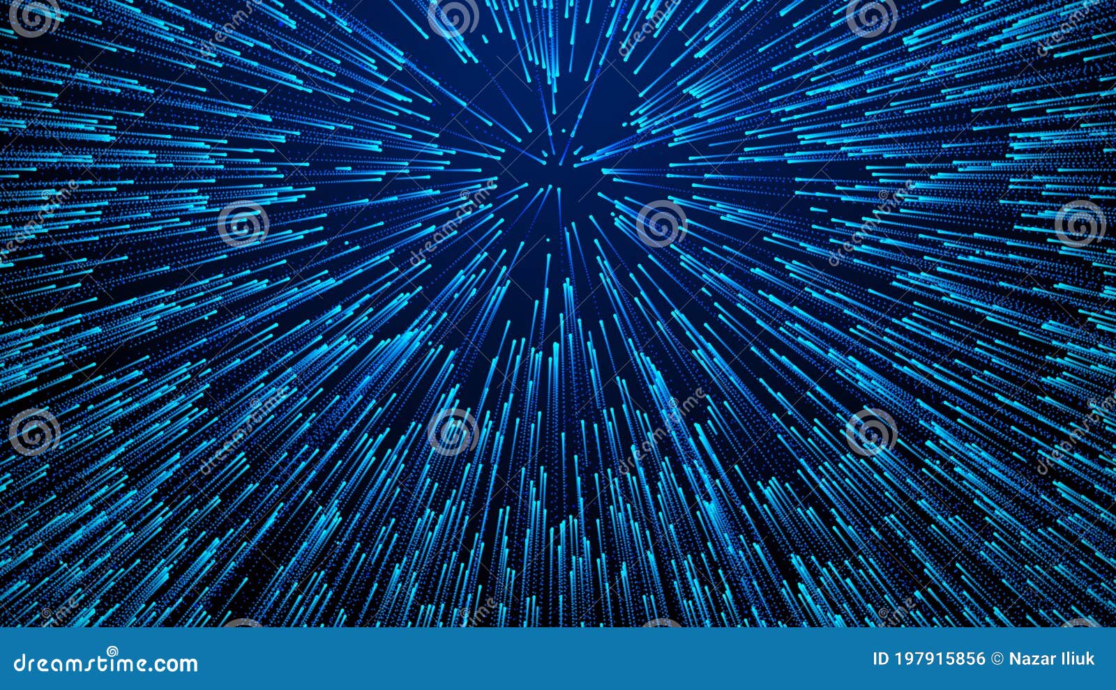 Hyperjump in Space. Speed of Light Star Wars. Particle Flow Stock ...