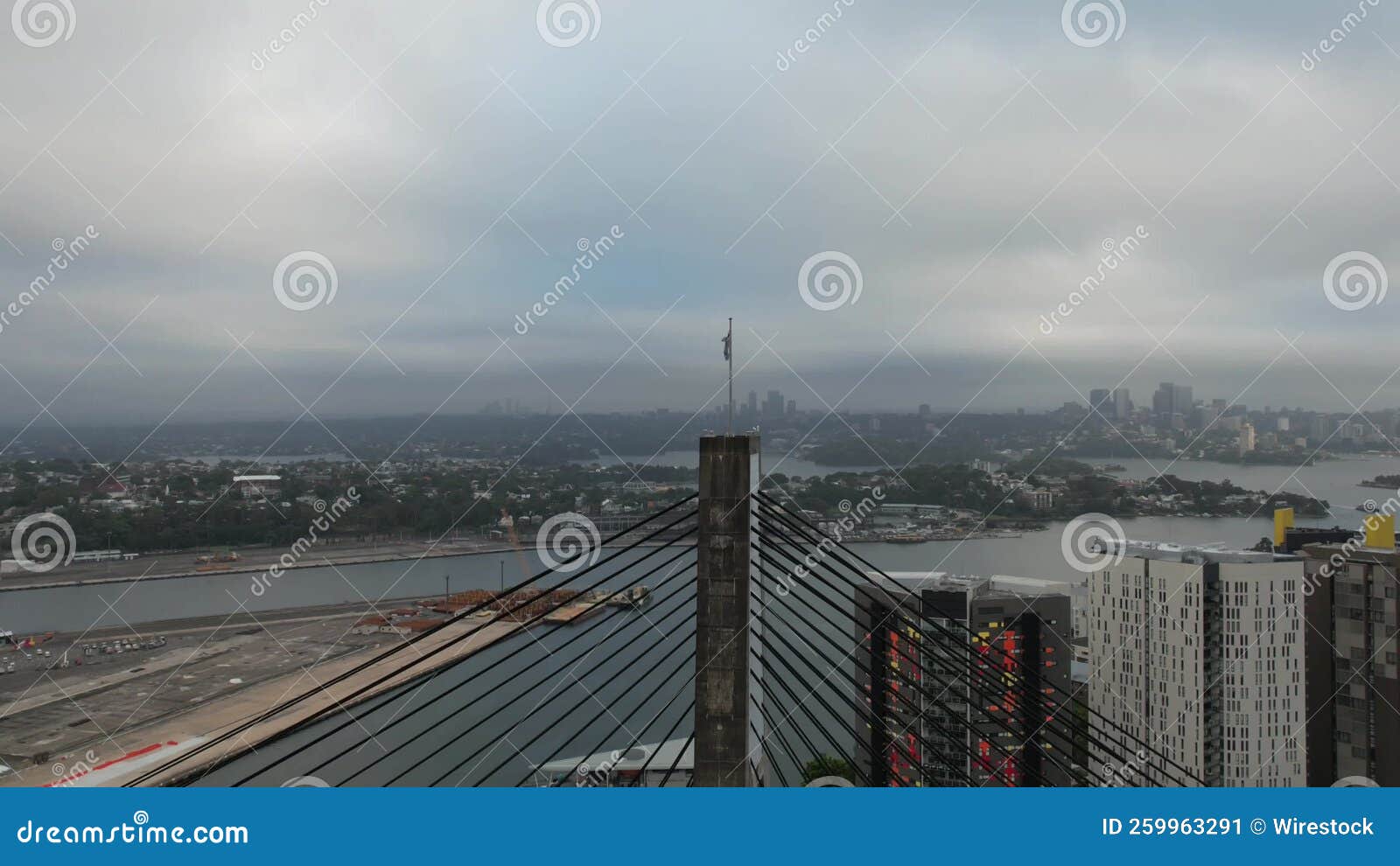 Hyperlapse of the Australian Flag Flapping in the Wind on the Anzac ...