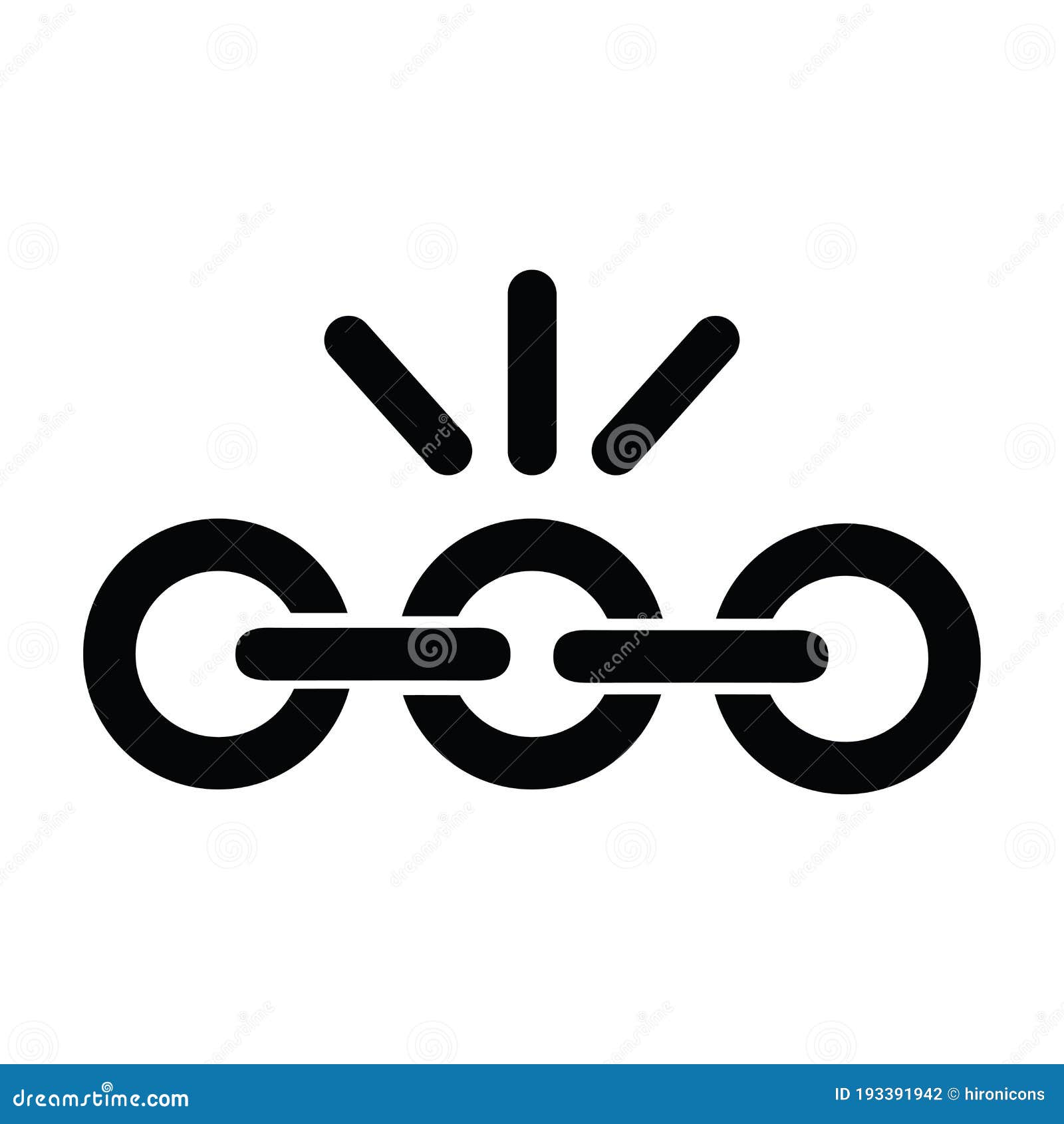 Hyperlink Icon, External Link Black Symbol Stock Vector - Illustration ...