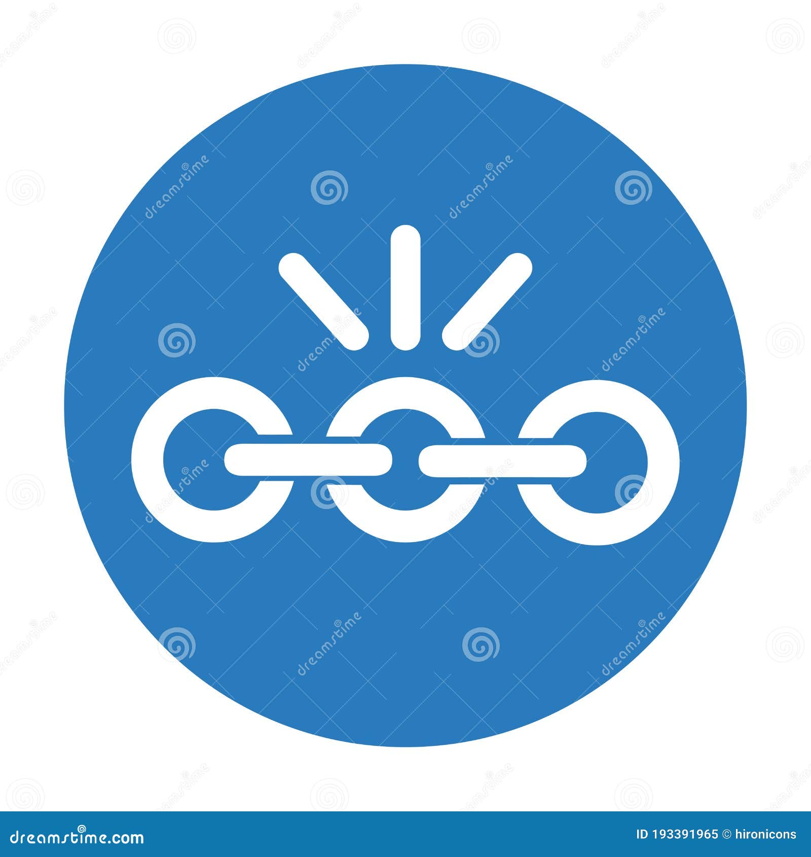 Hyperlink Icon, External Link Blue Symbol Stock Vector - Illustration ...