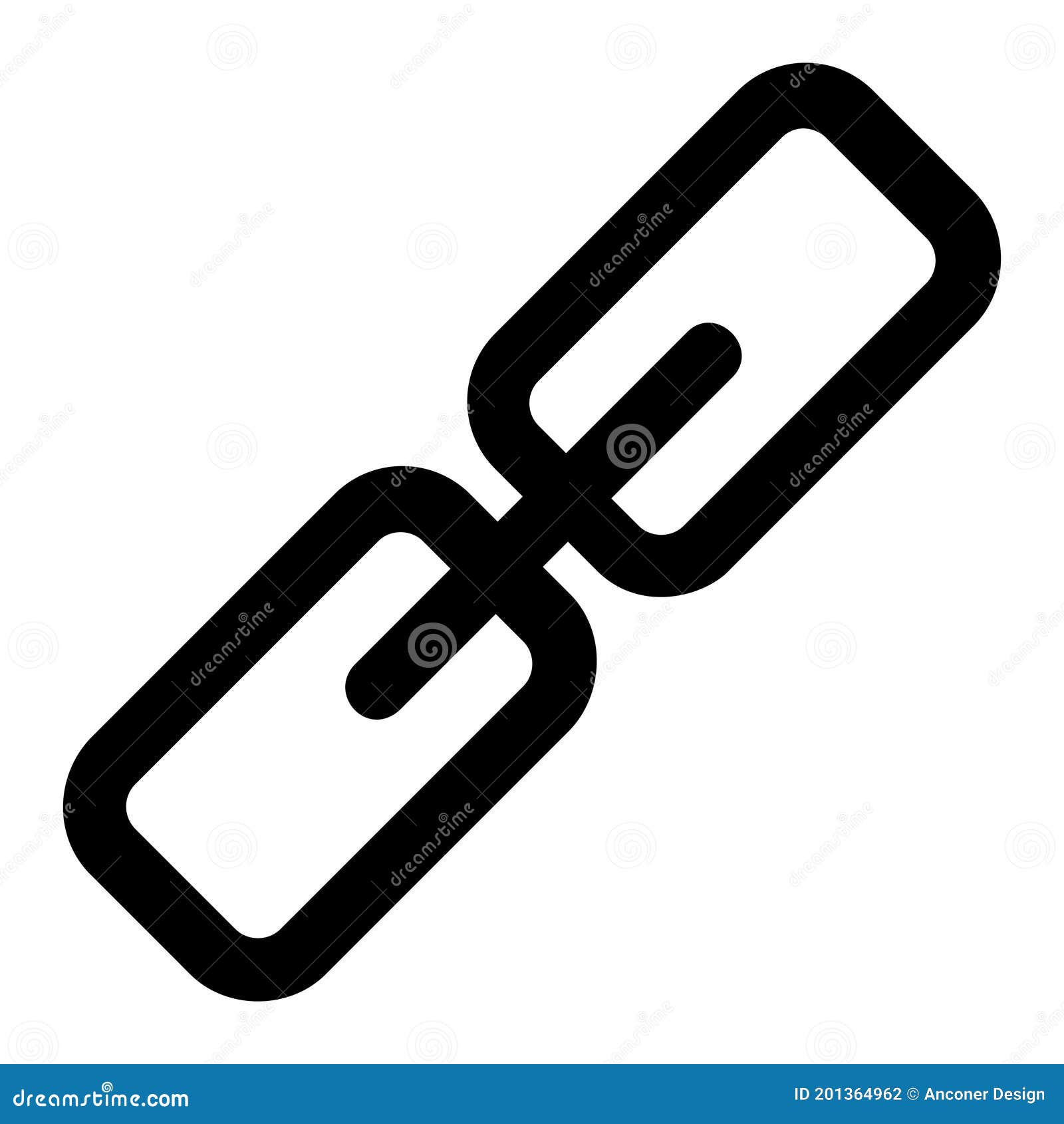 Hyperlink Icon in Line Style for Any Projects Stock Vector ...