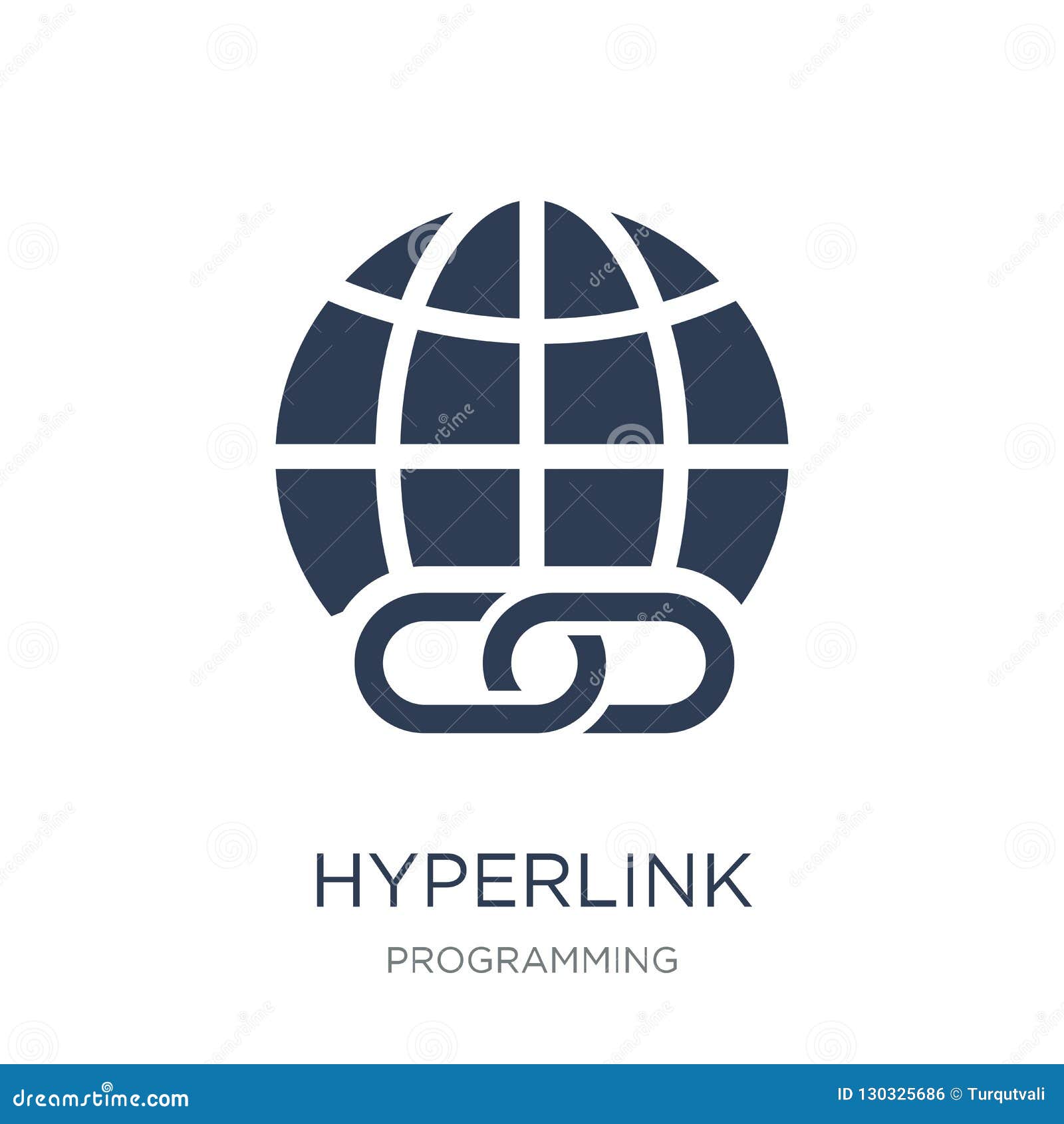 Hyperlink Icon. Trendy Flat Vector Hyperlink Icon on White Background ...
