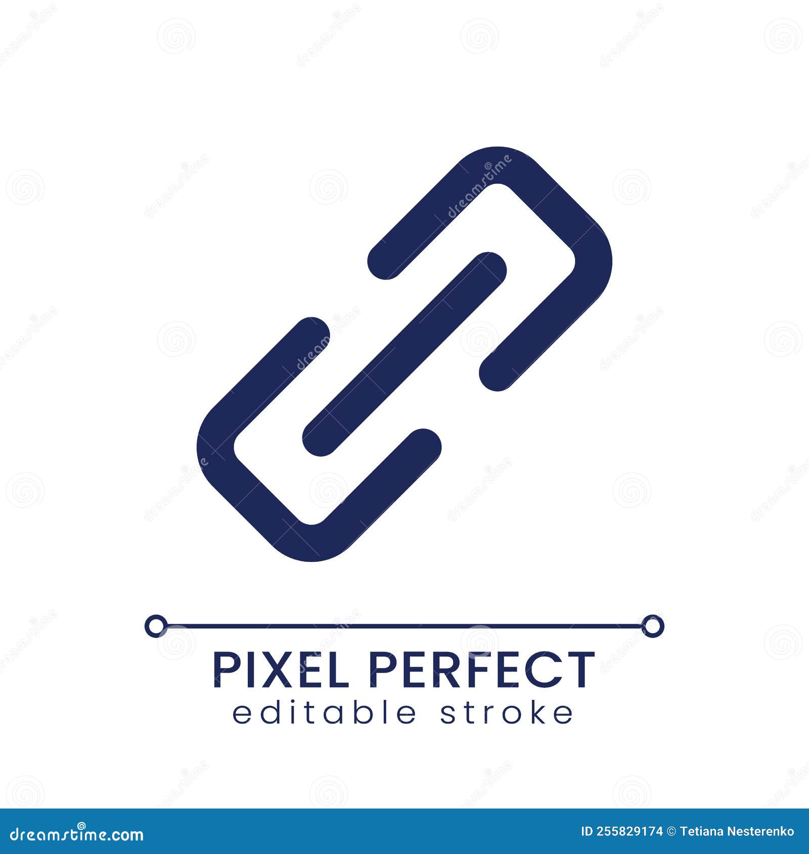 Hyperlink Pixel Perfect Linear Ui Icon Stock Vector - Illustration of ...