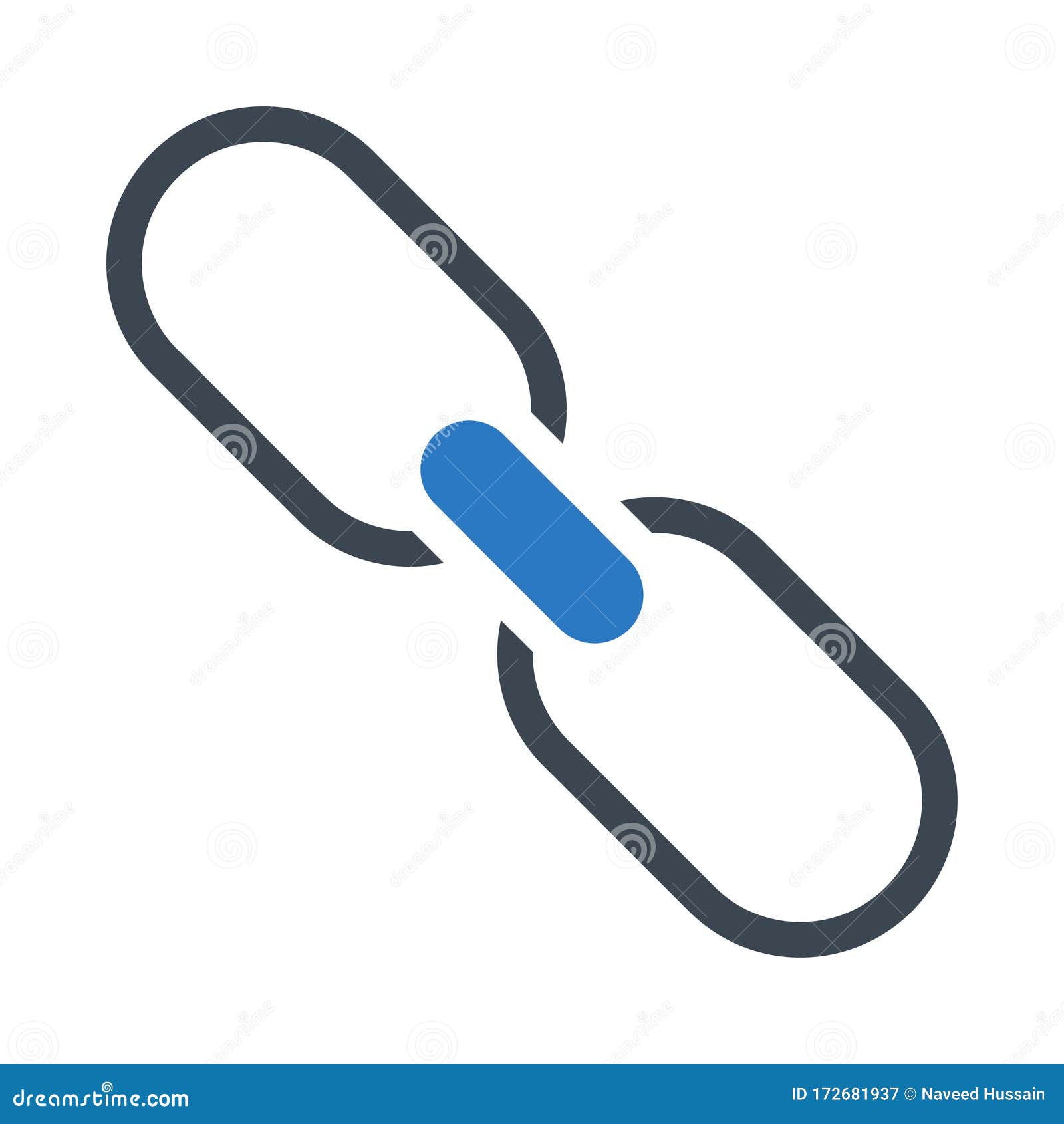 Hyperlink Vector Glyph Color Icon Stock Vector - Illustration of ...
