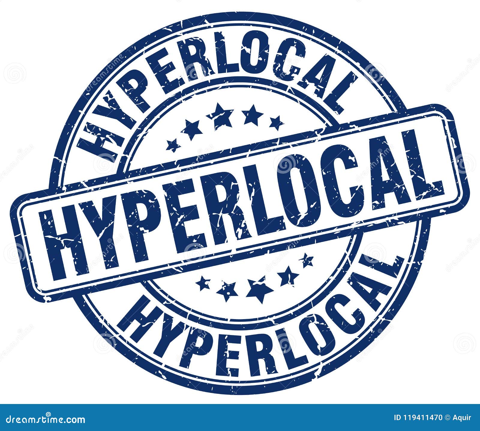 Hyperlocal blue stamp stock vector. Illustration of vintage - 119411470