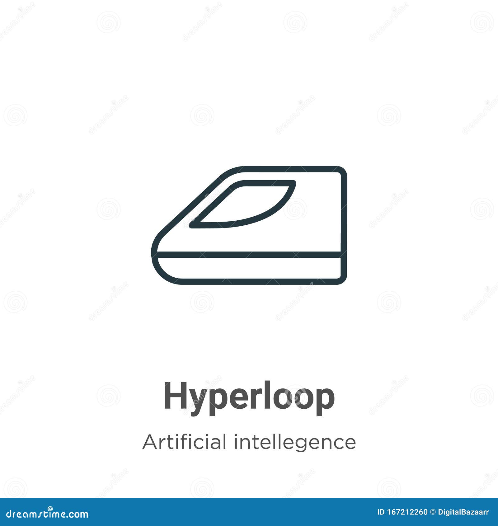 Hyperloop Outline Vector Icon. Thin Line Black Hyperloop Icon, Flat Vector Simple Element ...