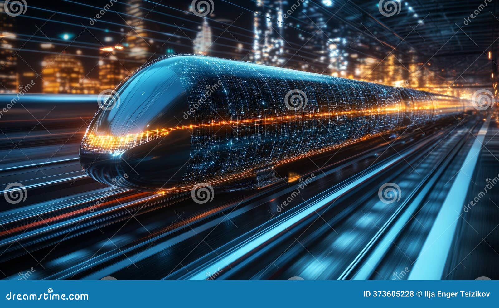 Hyperloop Future Public Transport Cartoon Vector | CartoonDealer.com ...