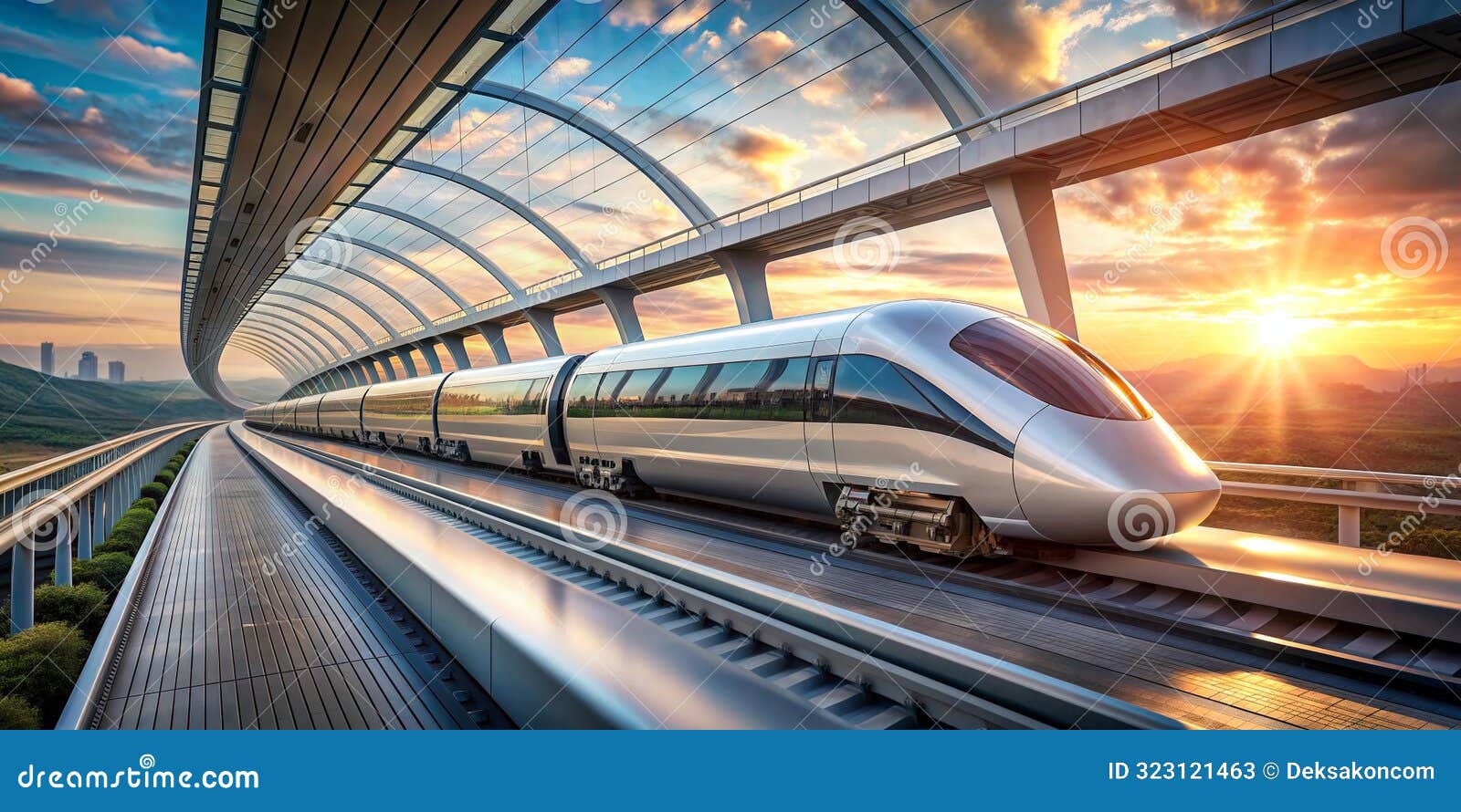 Hyperloop Train Background of a Magnetic Levitation Train the Fastest ...