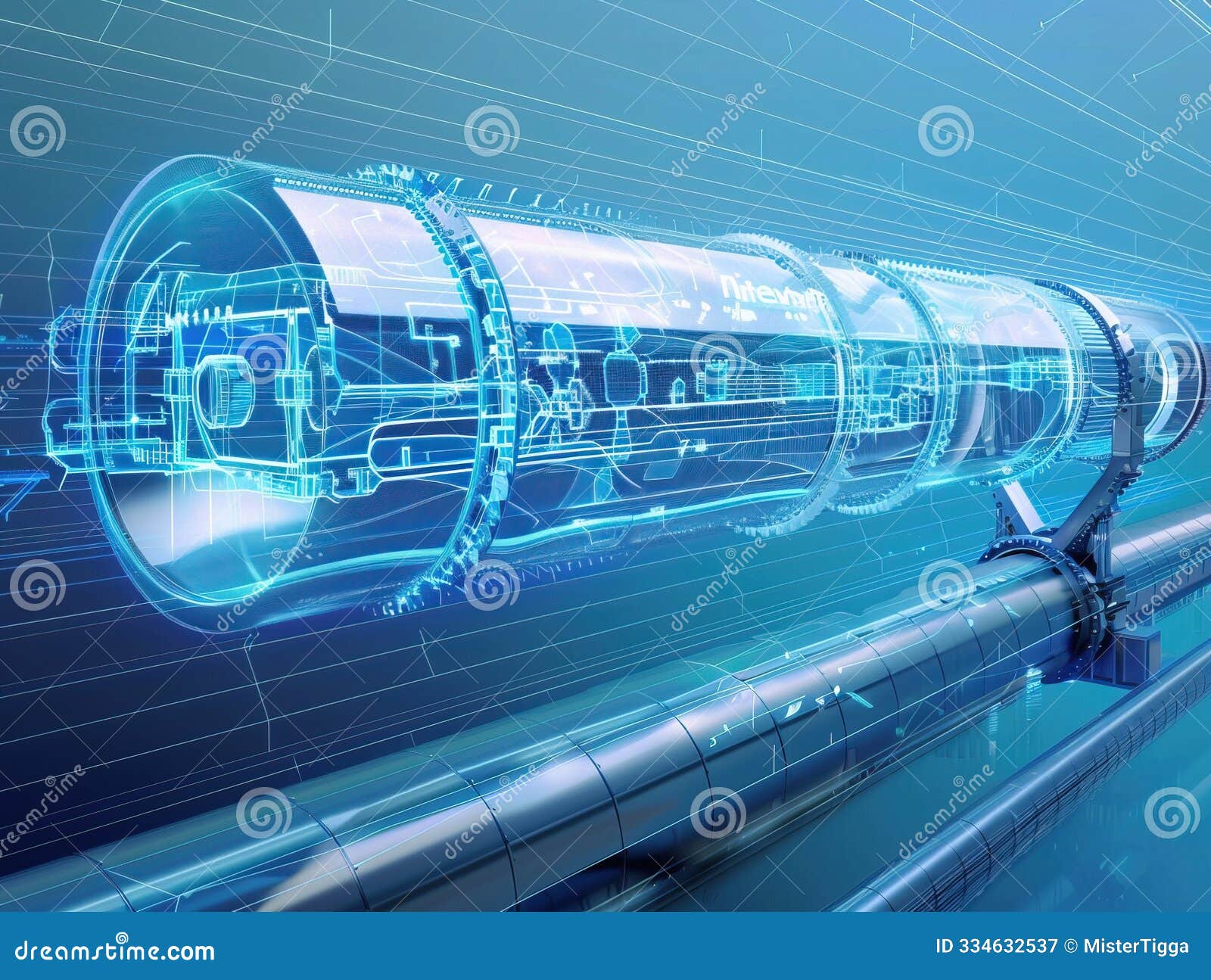 Hyperloop Visualization with Augmented Reality Transparent Hyperloop in ...