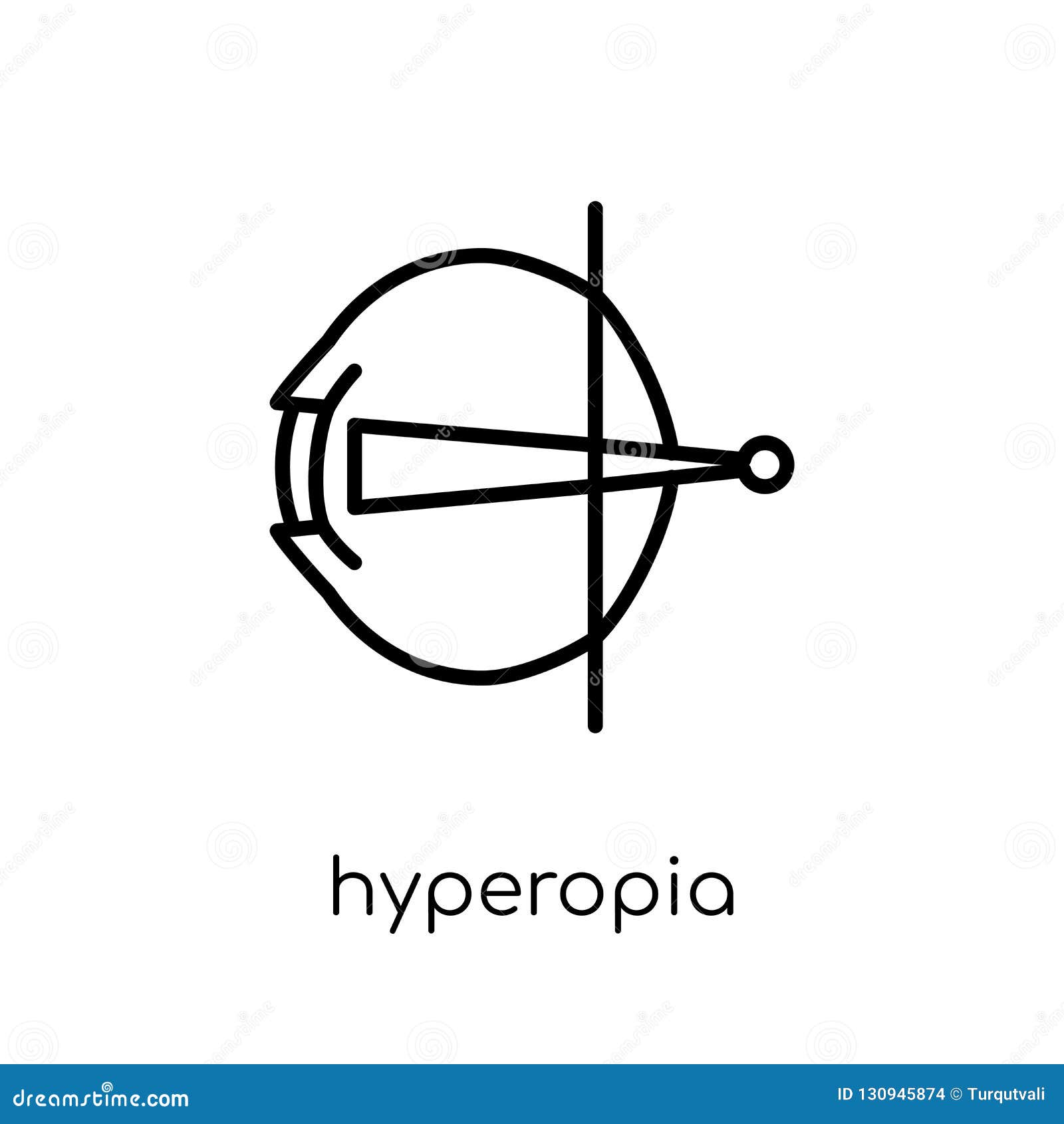 Hyperopia Icon. Trendy Modern Flat Linear Vector Hyperopia Icon Stock ...