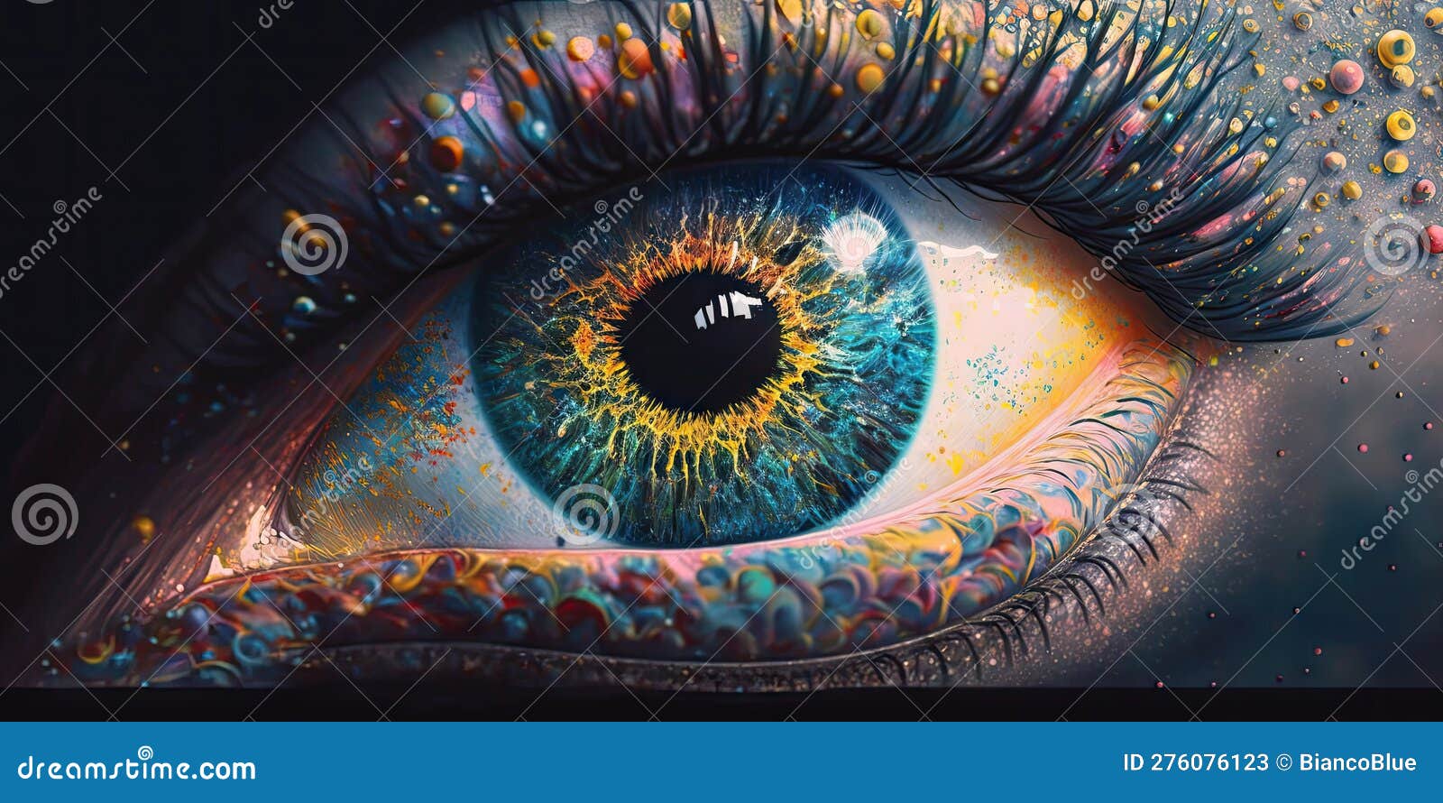 Hyperrealistic Abstract Close-up Renaissance Psychedelic Stock ...