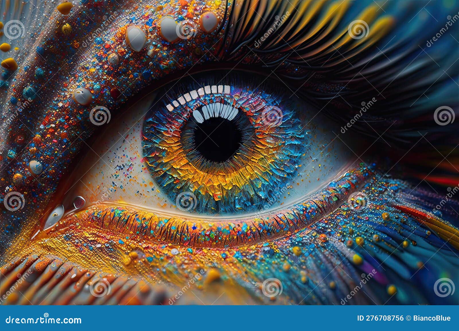 Hyperrealistic Abstract Close-up Renaissance Psychedelic Stock ...